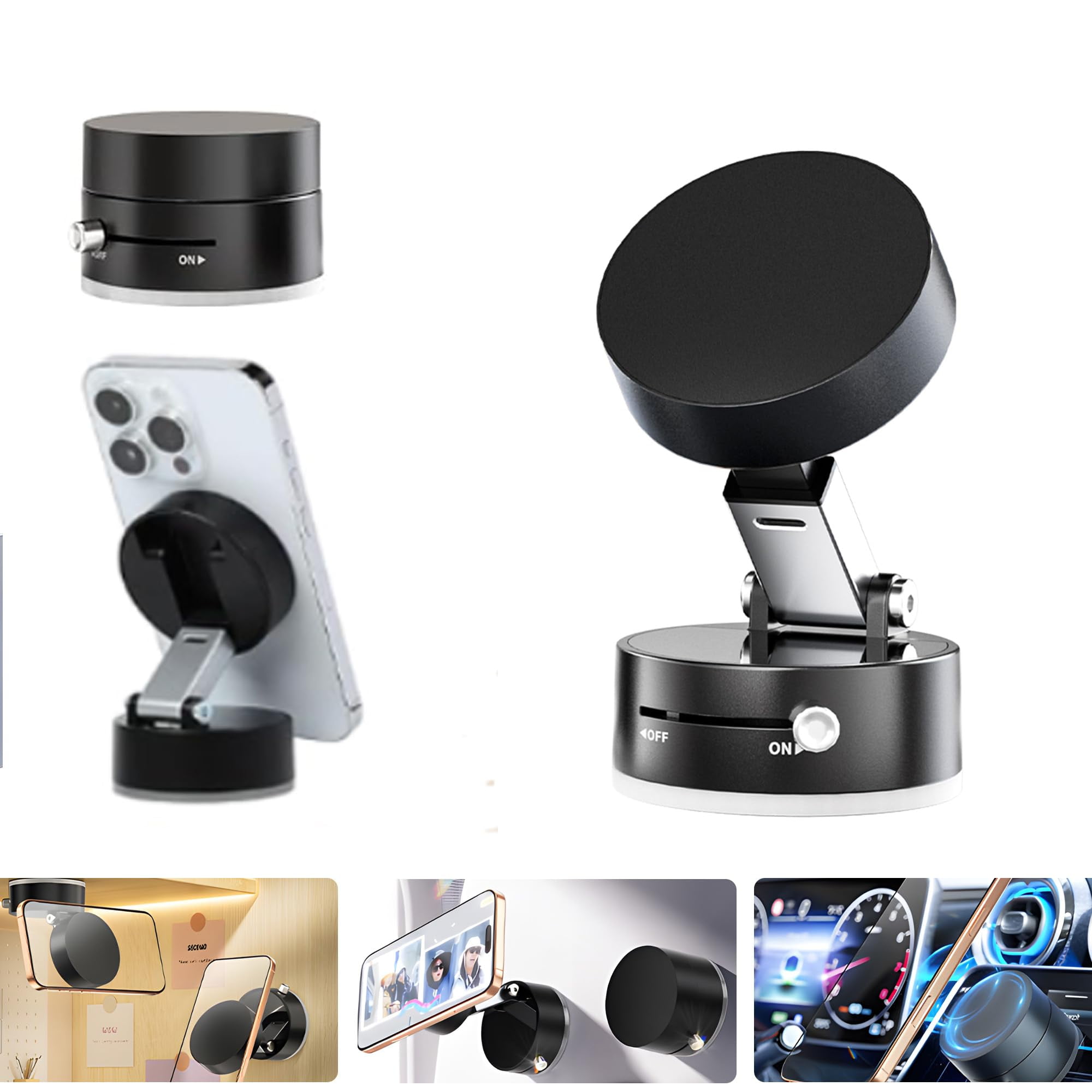 Upgraded Vacuum Suction Magnetic KEF16 Mount, Adjustable Holder for ...