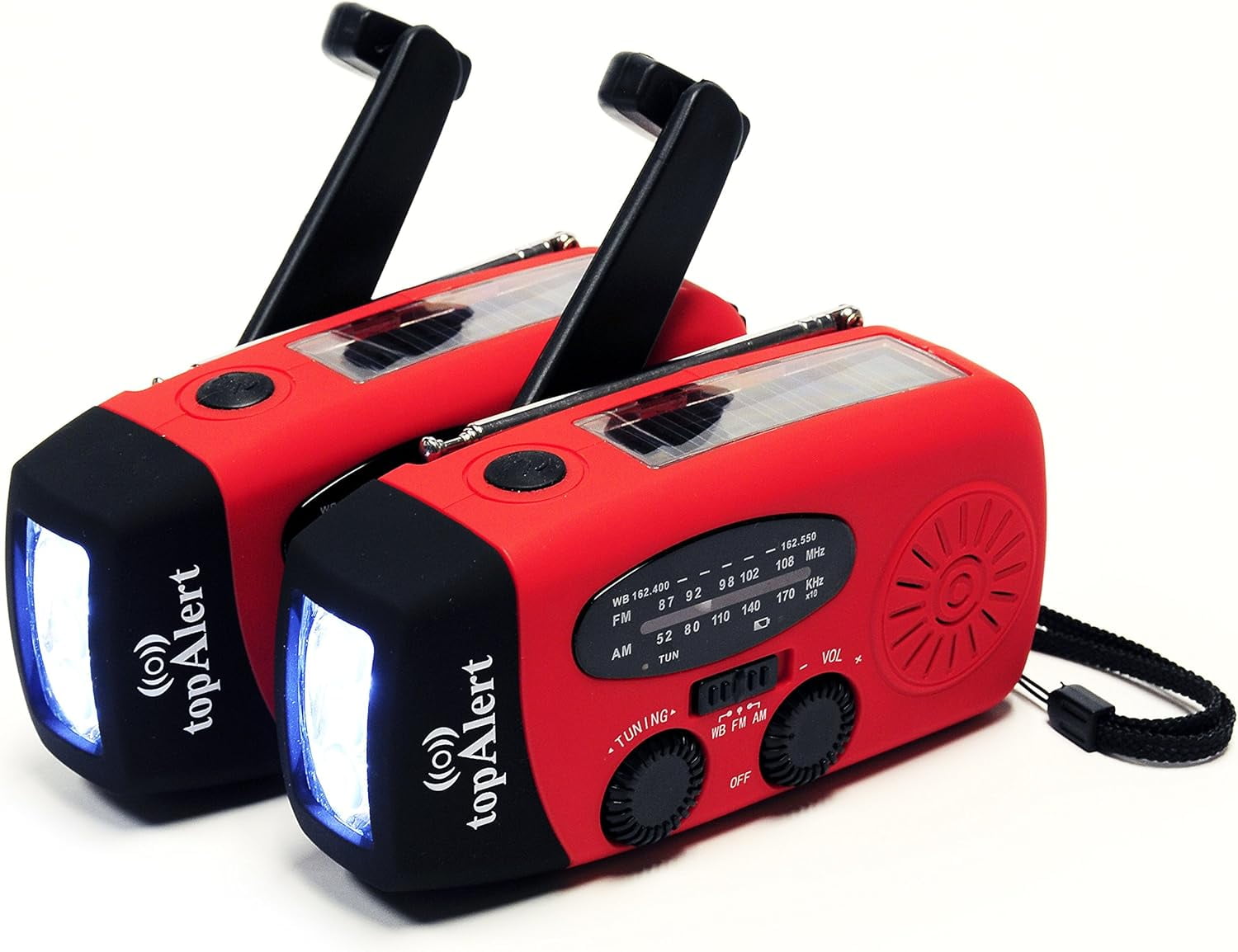 [Upgraded Version] 2-Pack HY-88WB Emergency Dynamo Solar Self Powered ...