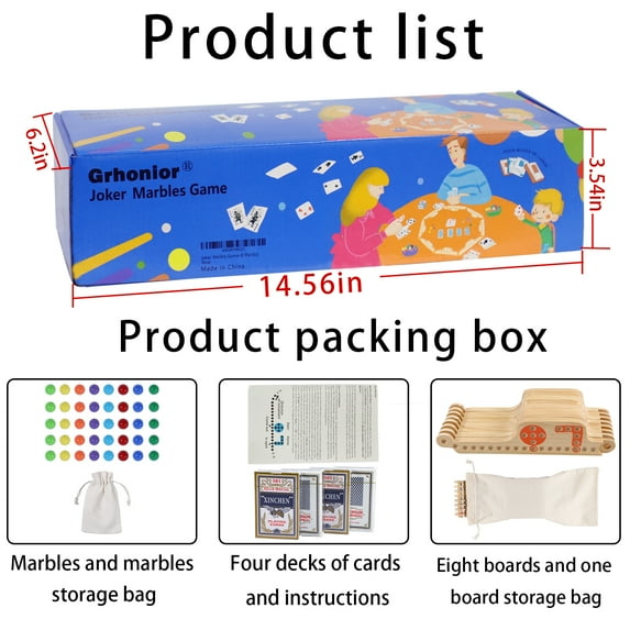 Upgraded Version Interlocking Pegs and Jokers Board Game Wood ...