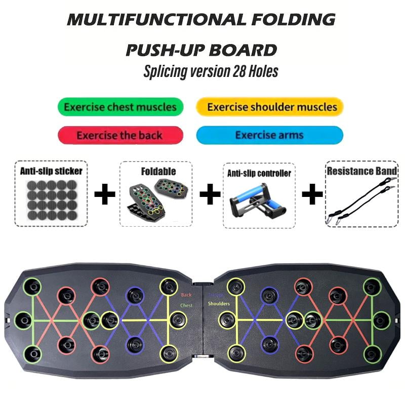 【Upgraded Version】 Push up Board, Push-up Board Training Set,128 Holes ...