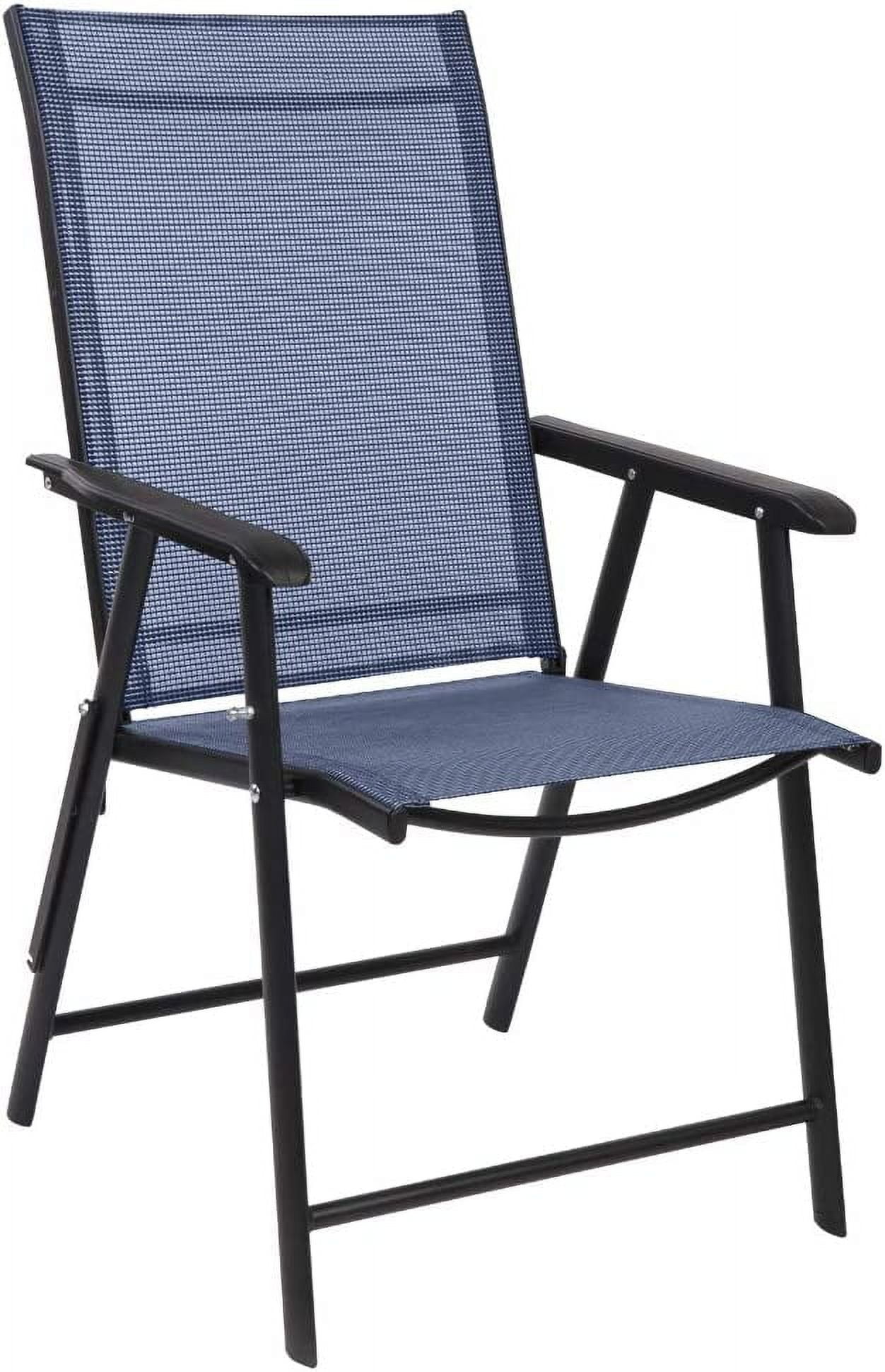 Upgraded Version Single 1 Folding Chairs with Arms, Portable Patio ...