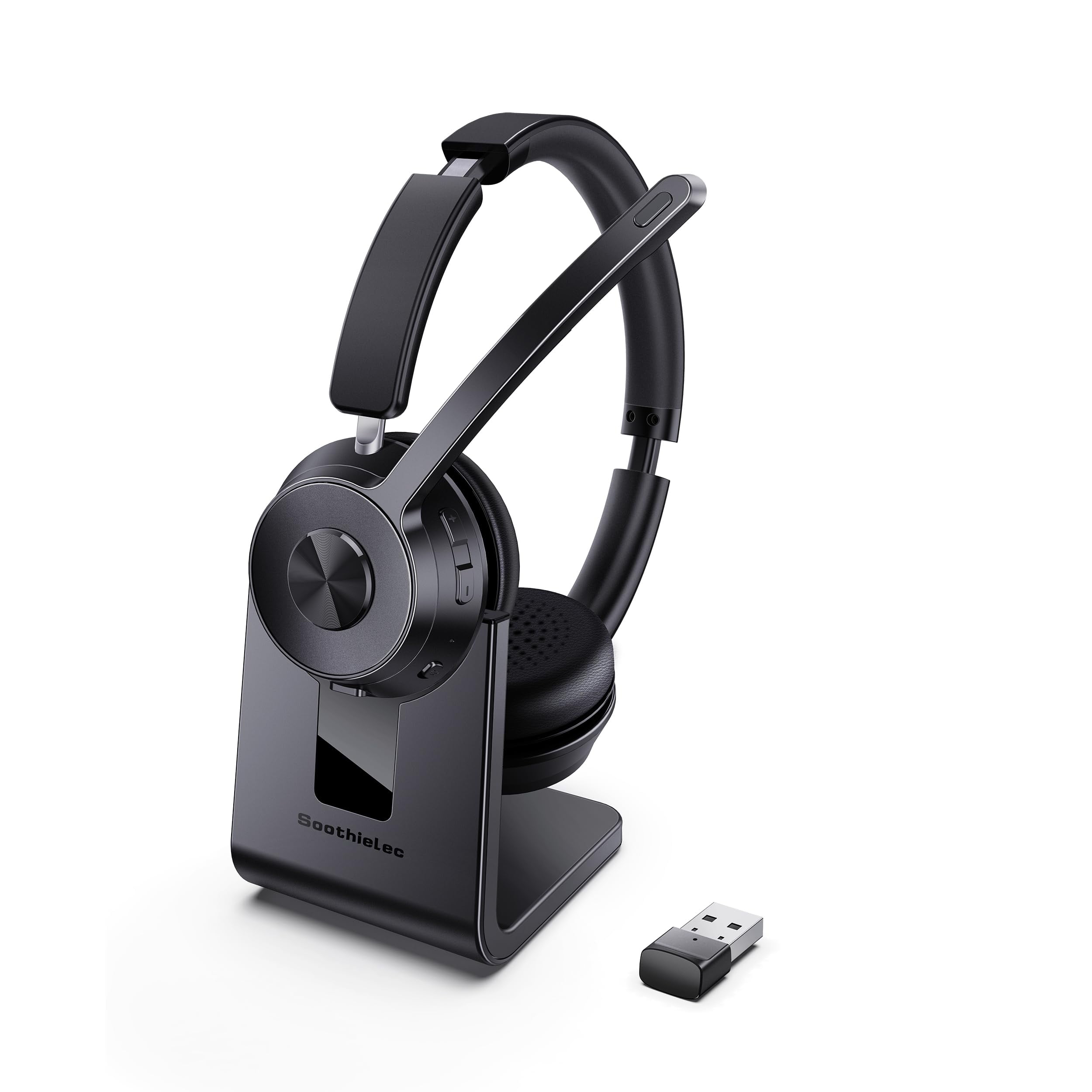 (Upgraded Version) Wireless Headset, Bluetooth Headset with Noise ...