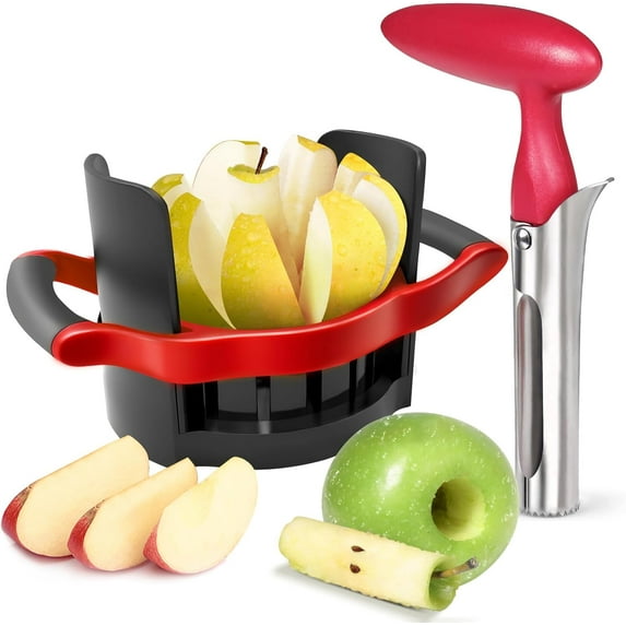 [Upgraded] Visualz 5.12 Inch Large Apple Slicer and Corer, Cut 8 Slices ...