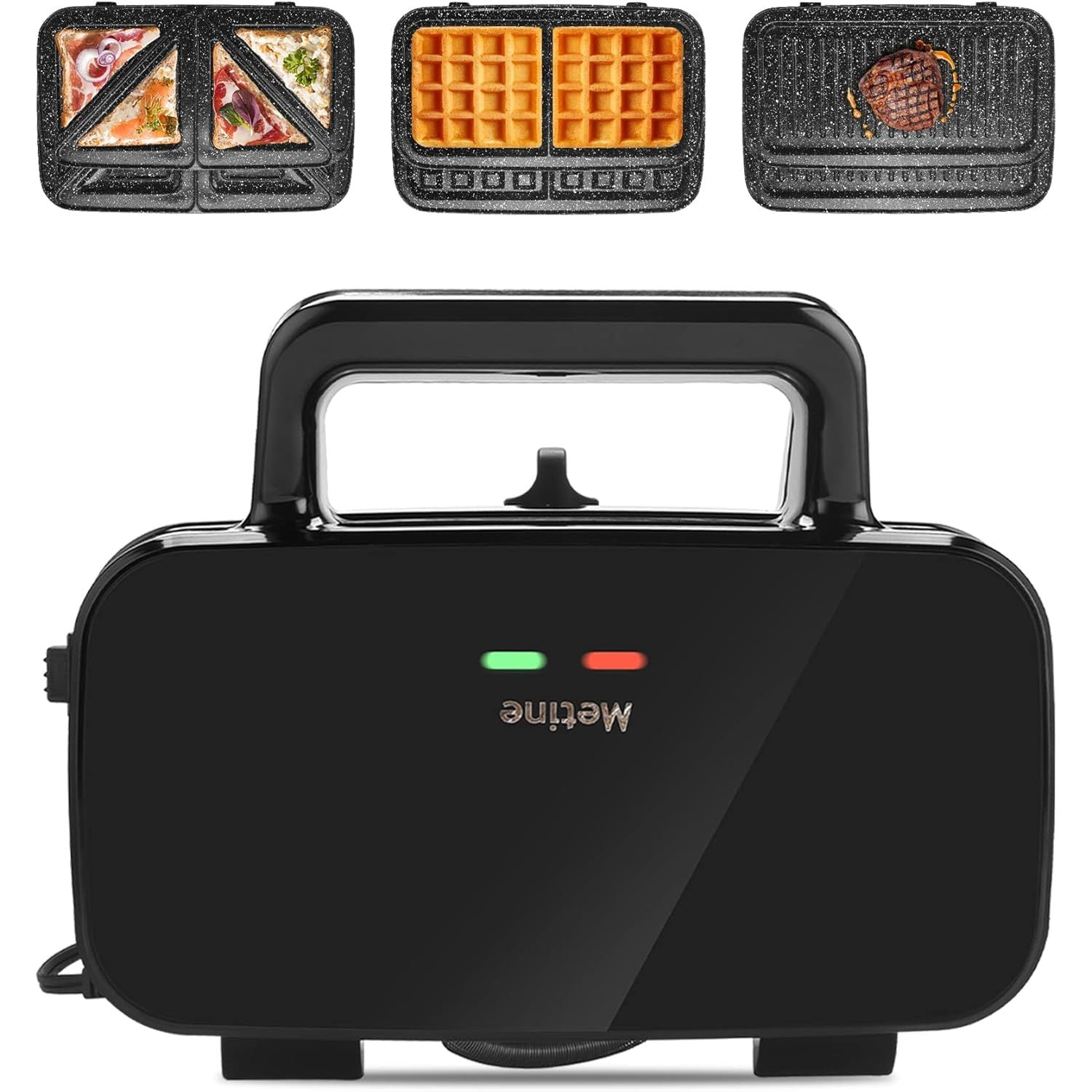 Upgraded Waffle Maker Electric Waffle Irons 3-IN-1 Panini Press ...