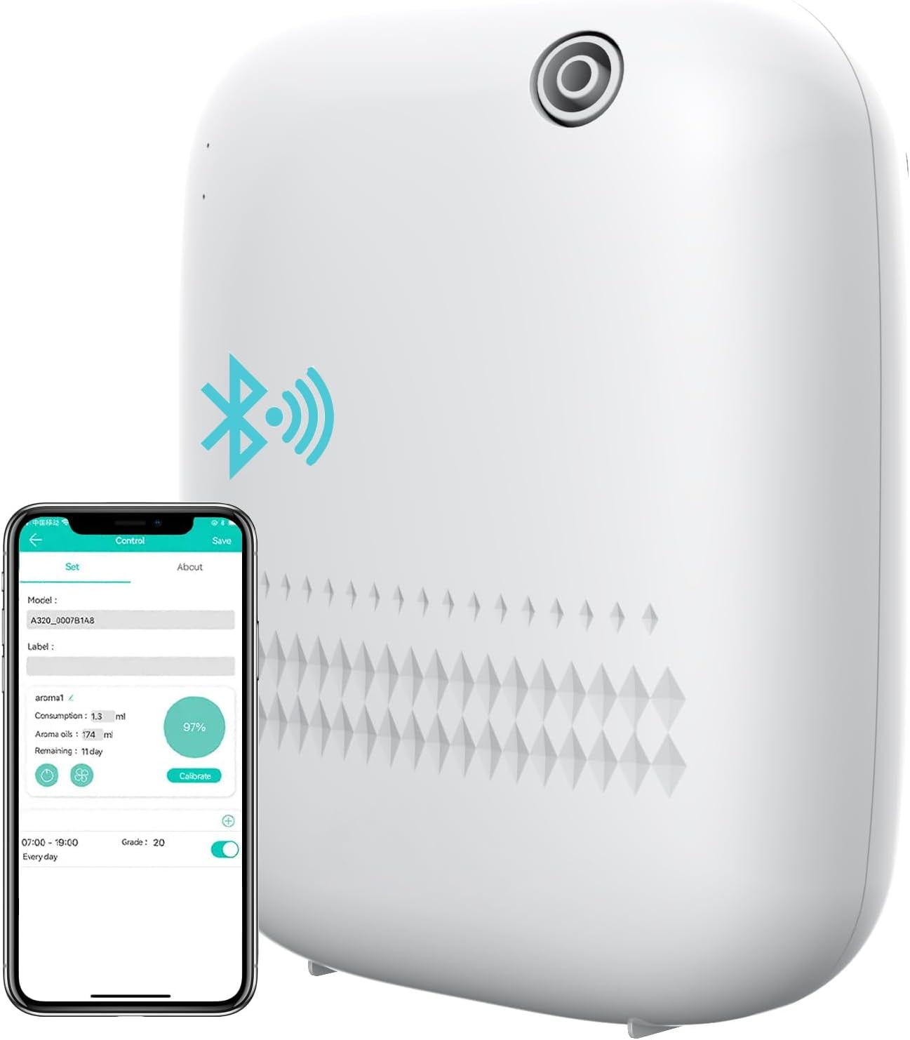 Upgraded Waterless Essential Oil Diffuser, Scent Air Mane for Home ...