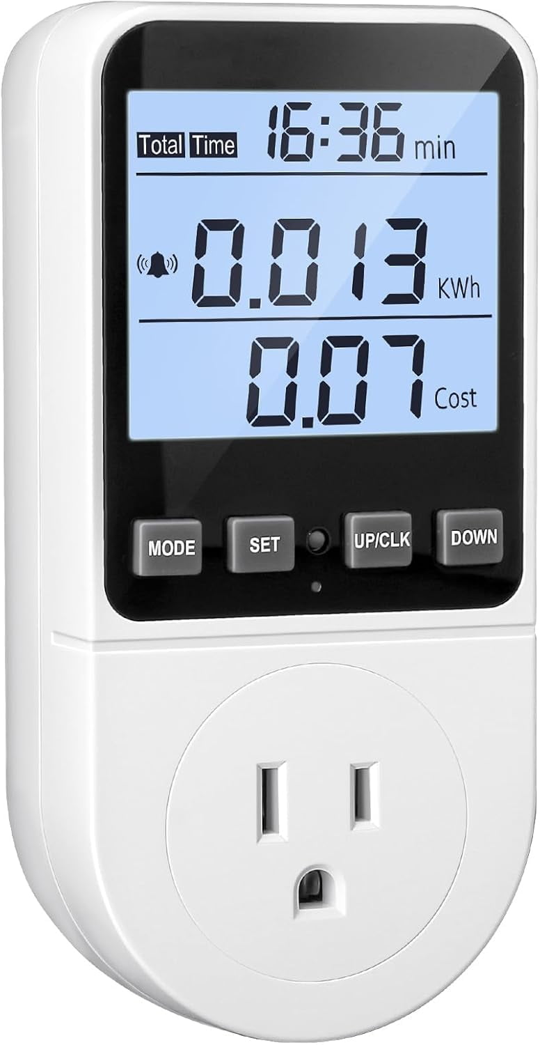 Upgraded Watt Meter, Usa Meter Plug Home Energy Monitor Consumption ...