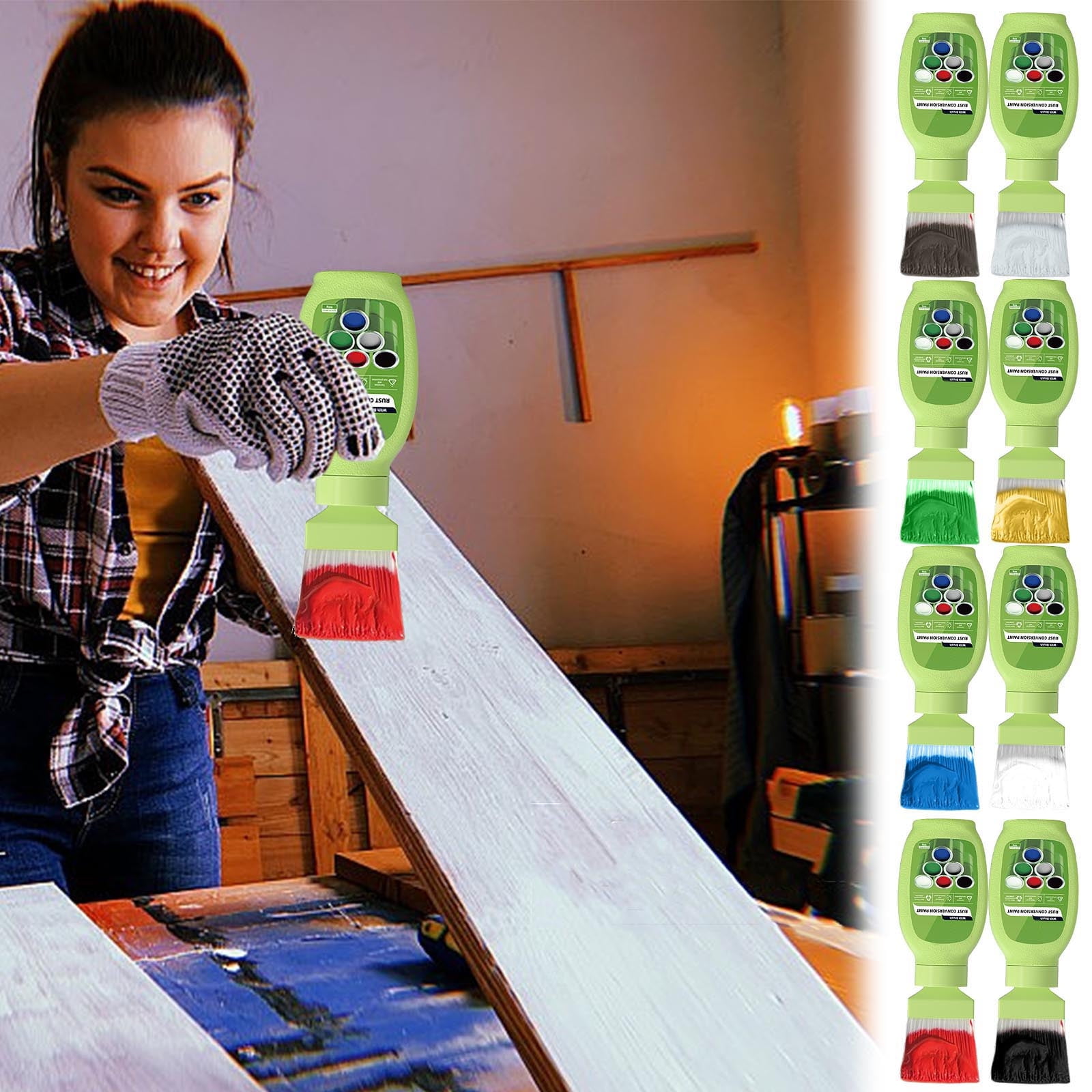 Upgraded Weatherproof Rust Converter Paint for Metal, 2 in1 Upgraded ...