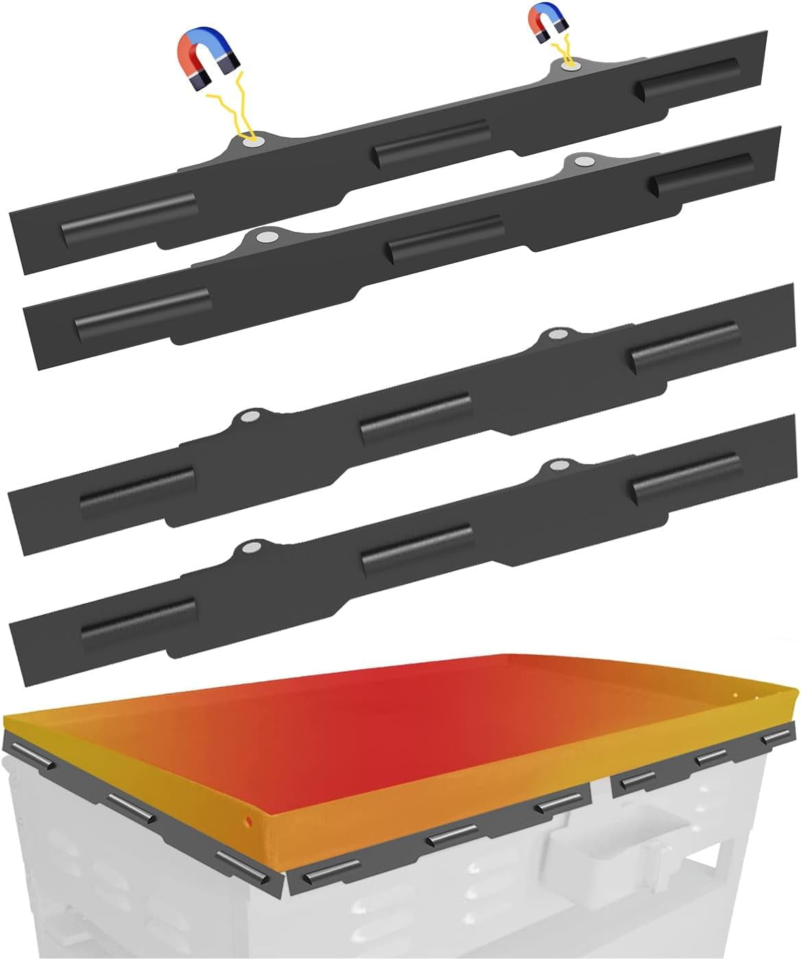 Upgraded Wind Guards for 36" Blackstone Griddle, 4 Packs Magnetic Wind ...