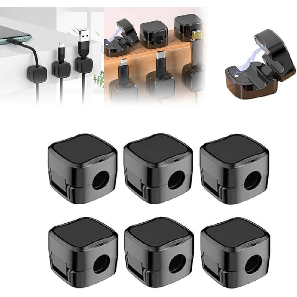 Upgraded cable organizer clips, magnetic cable clips cord holder, wire ...