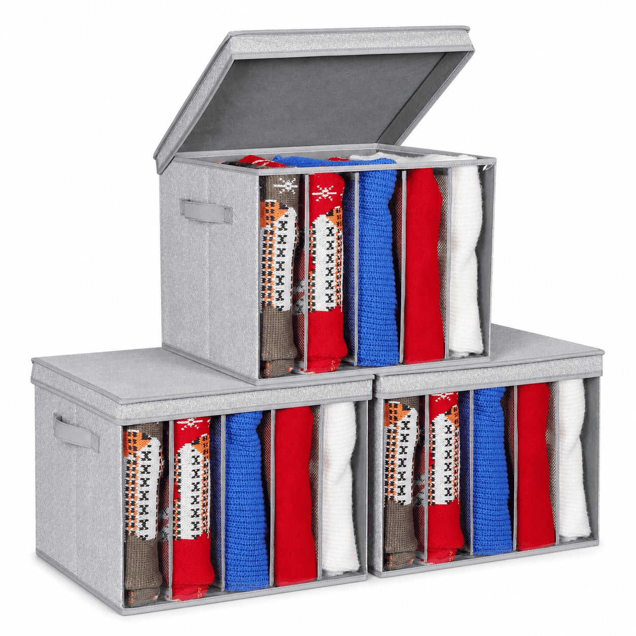 Upgradeder Storfor Closet Shwith Lids And Supportds Clothes Organizer 5 ...