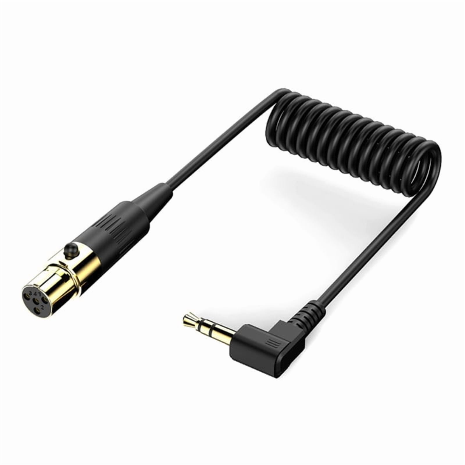 Upgrades 3.5mm Aux to XLR Male Microphone Cable Unbalanced Mini Jack ...