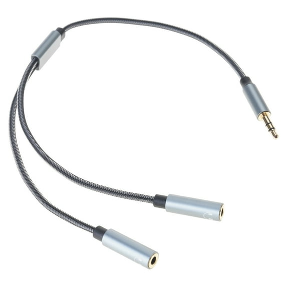 Upgrades 3.5mm TRRS to Double Sound & Mic Splitter Gaming Headset ...