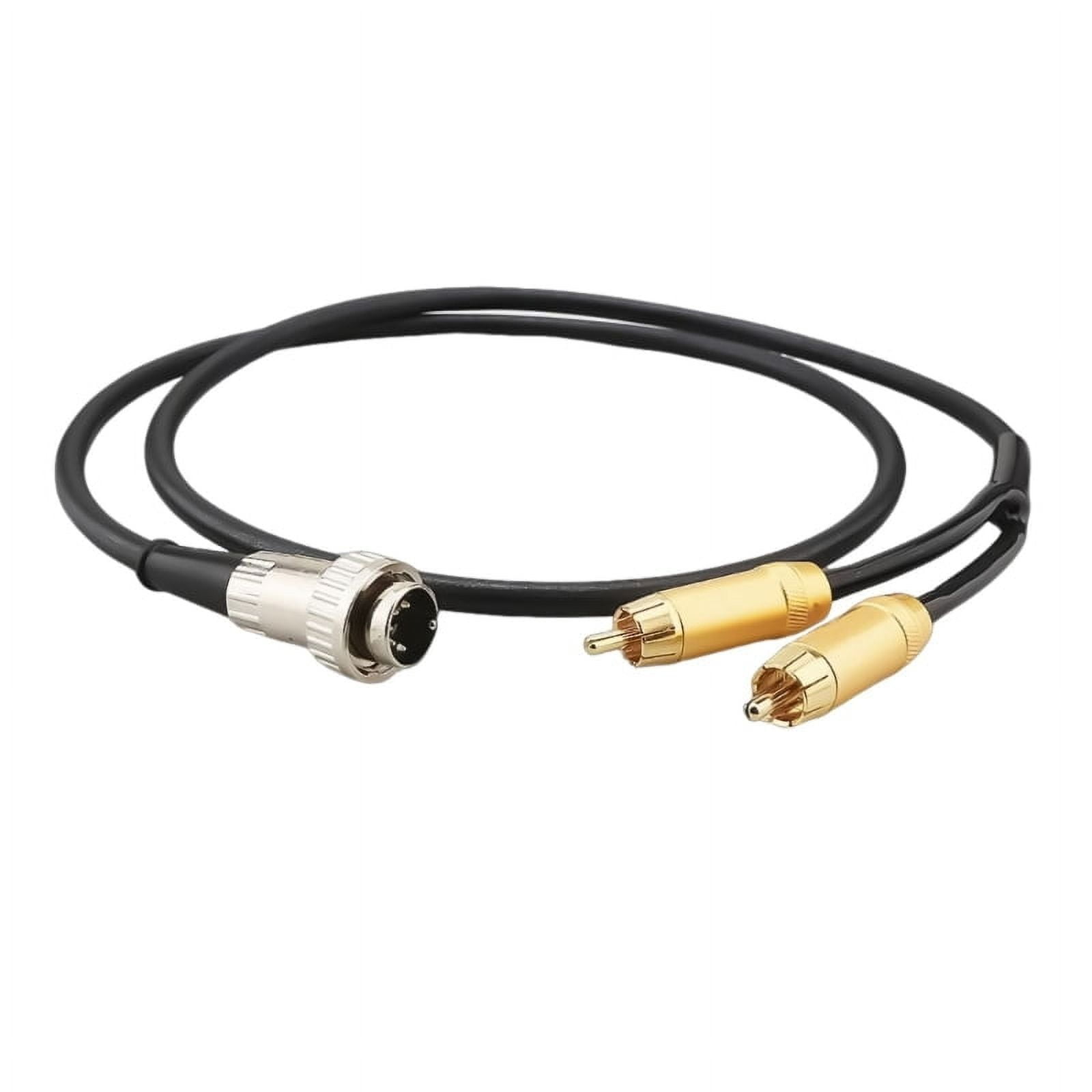 Upgrades 5Pin DIN Male to Dual RCA Male Audio Adapter Cable, High ...