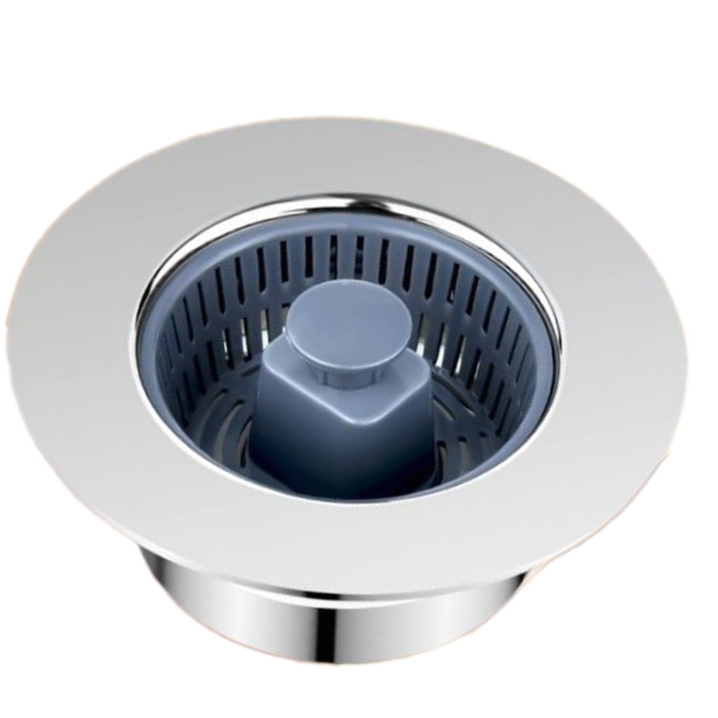 Upgrades Drain Filter with Strong Metal Construction Push Type Sink ...