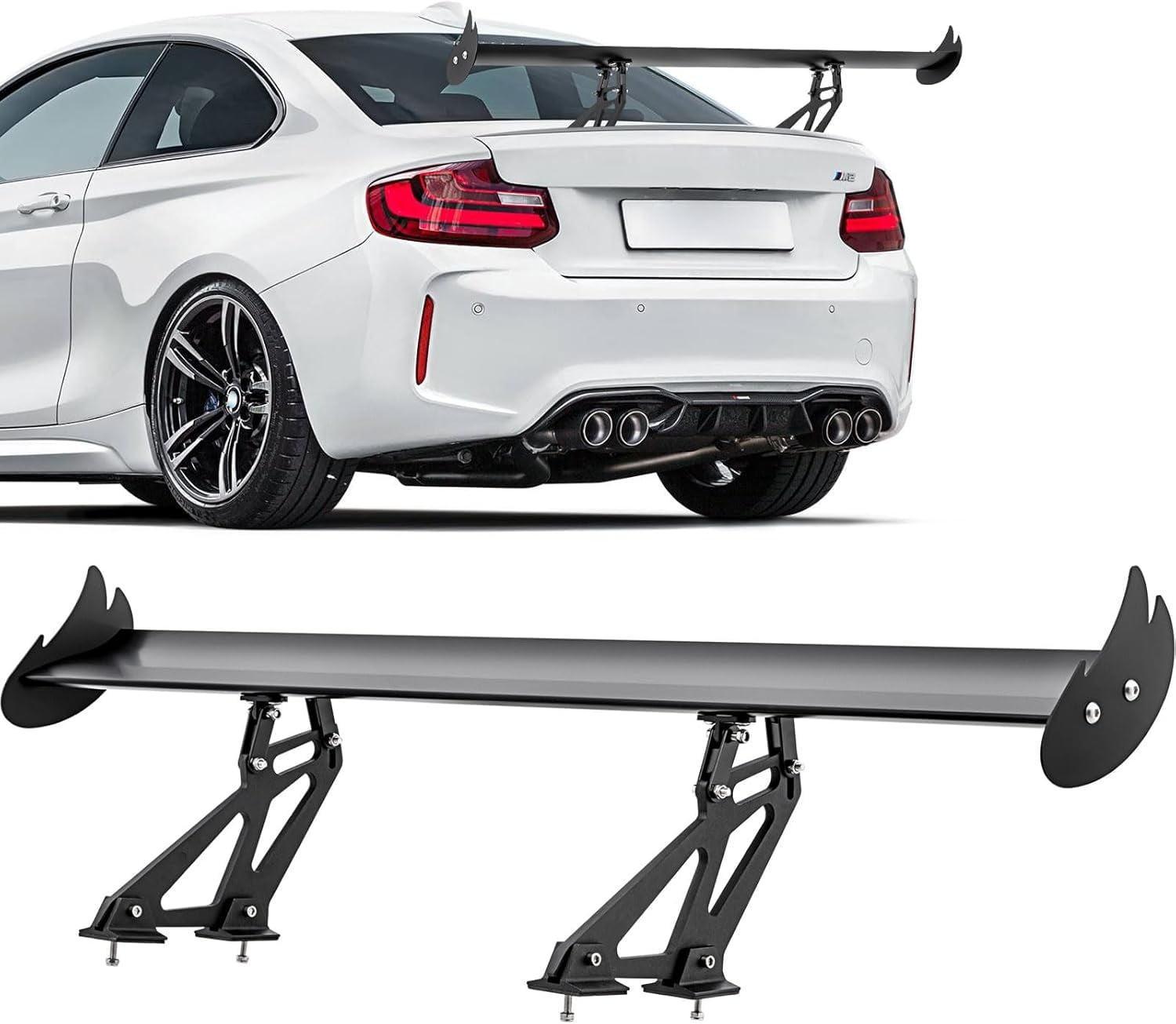 Upgrades Wing Spoiler 43.3", Aluminum Wing Adjustable Universal ...