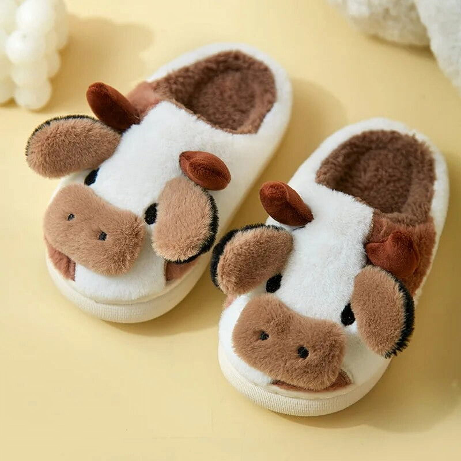 Upgrate Cute Animal Slipper For Women Girls Kawaii Fluffy Winter Warm Slippers Woman Cartoon ...