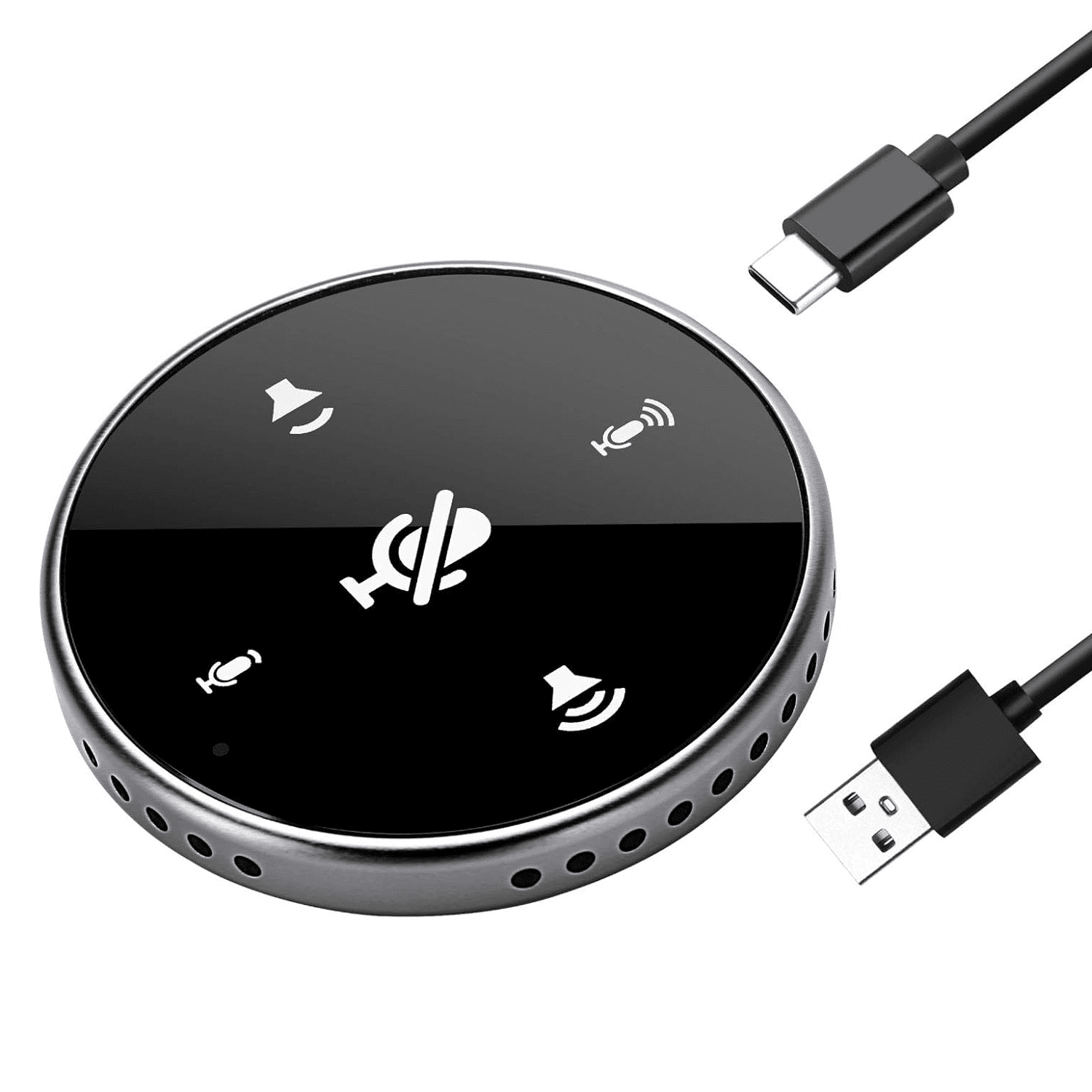 Upgrated USB Conference Microphone with Speaker,Laptop Omnidirectional ...