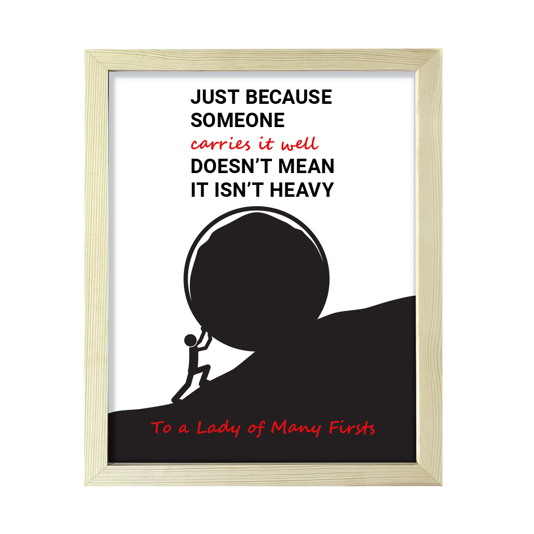 Uphill Struggle - Just Because Someone Carries It Well Doesn't Mean It Isn't Heavy, Watercolor ...