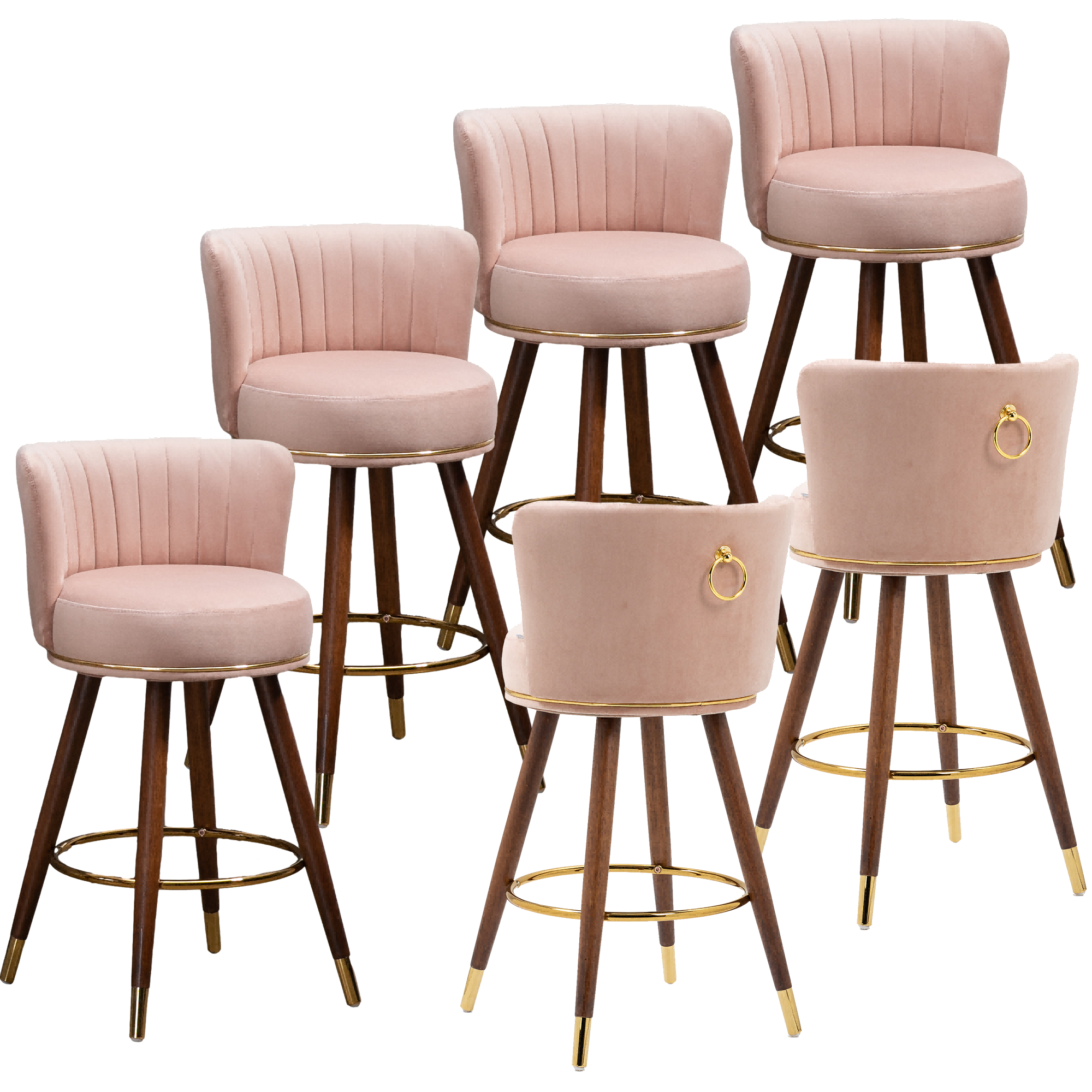 Upholstered Bar Stools, Upholstered Tufted Counter Height Bar Stool ...