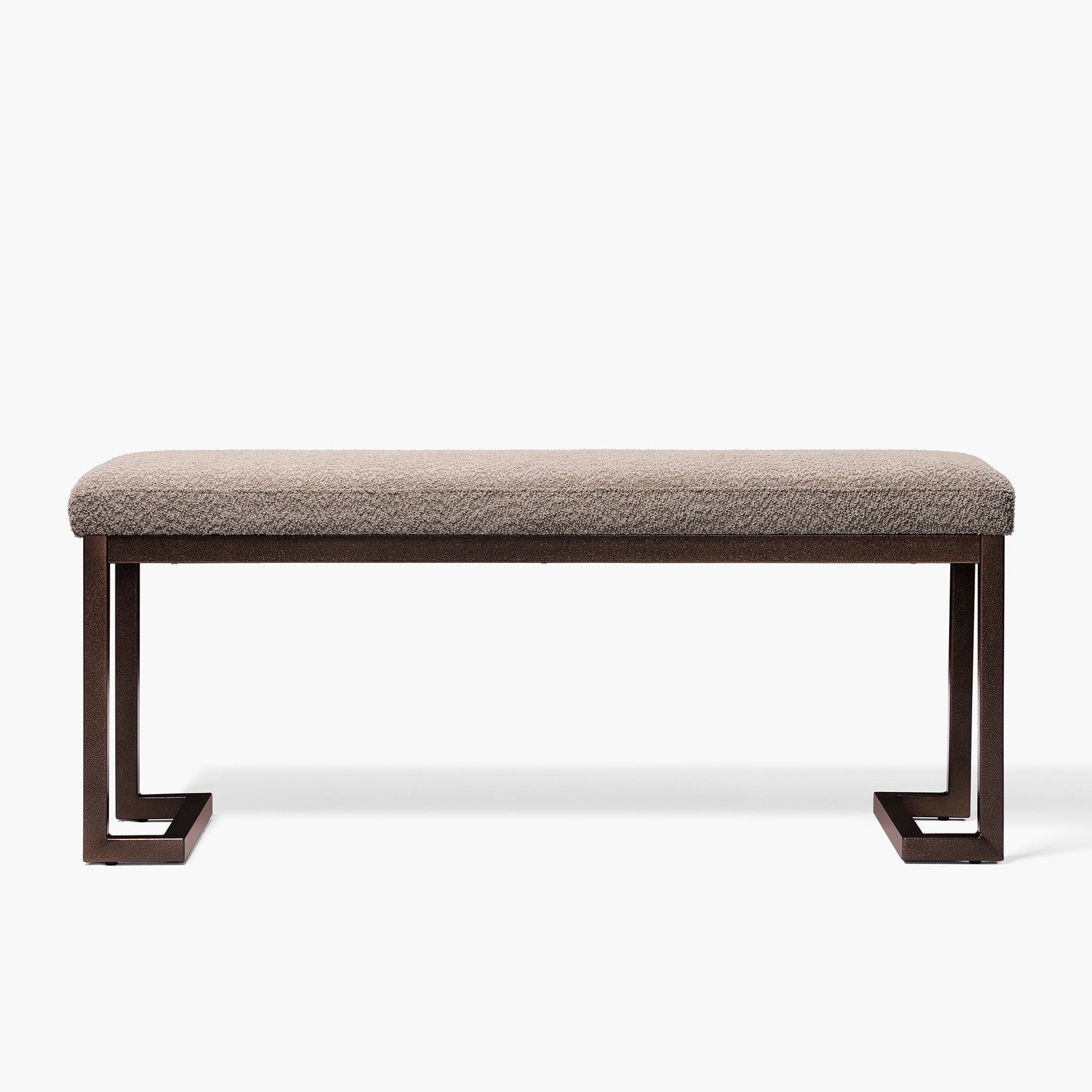 Upholstered Bedroom Seating Bench | Noise Reduction and Style | Boucle ...