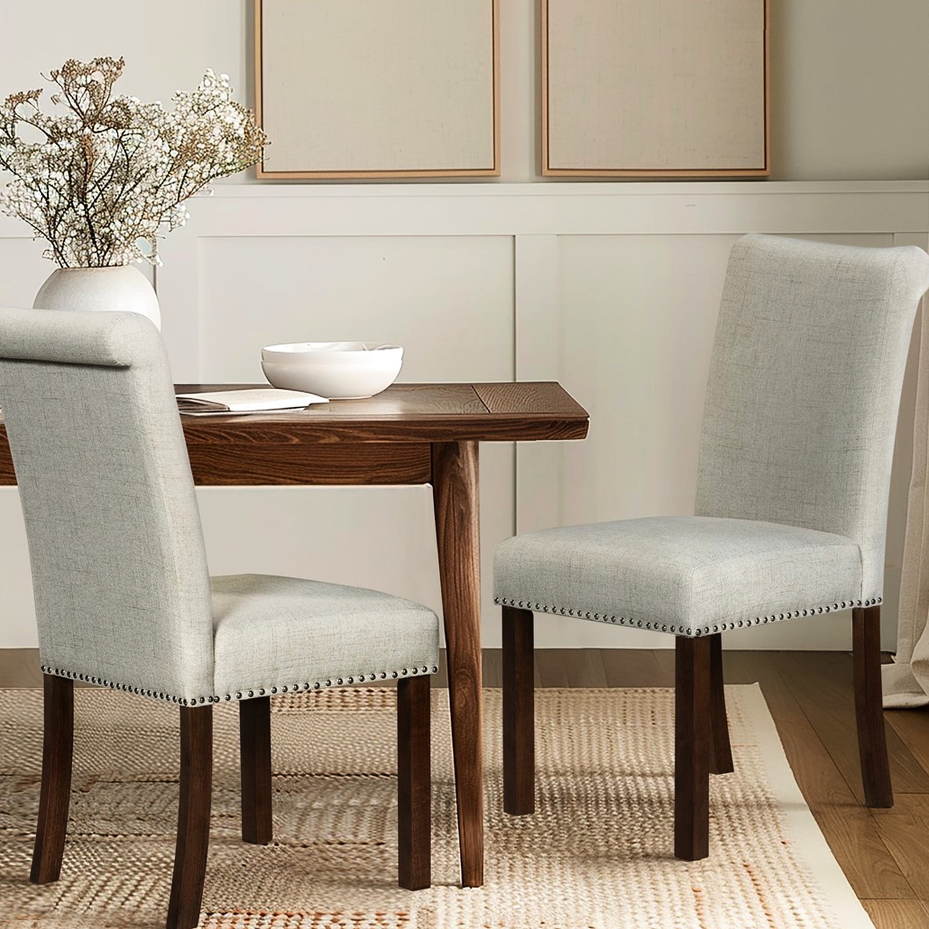 Upholstered Dining Chairs | Rollback and Nailhead Trim for Dining ...