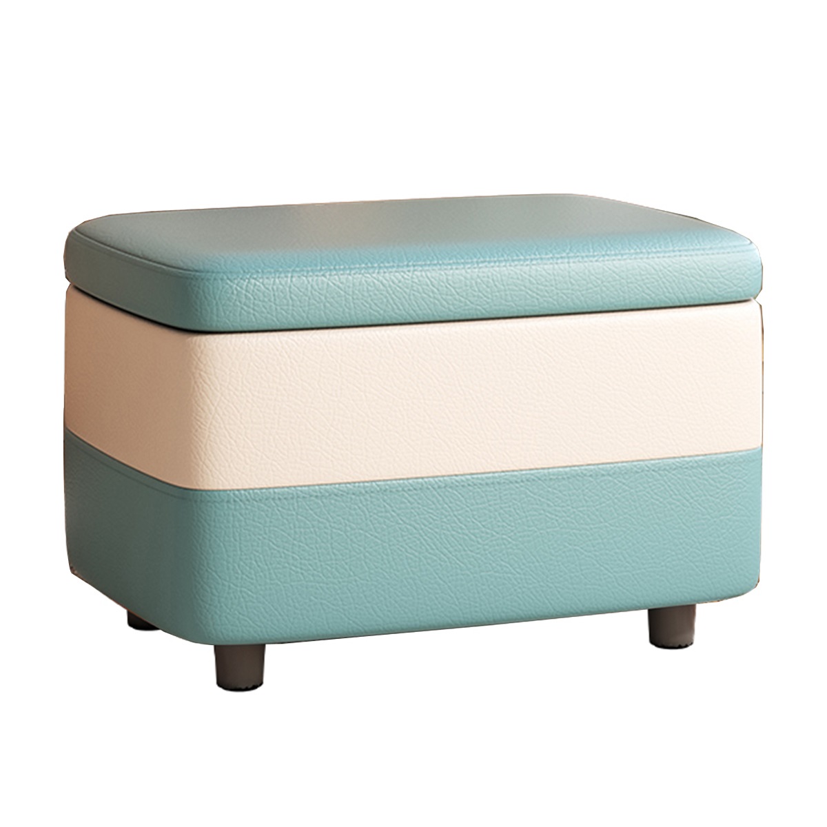 Upholstered Foot Stool With Storage For Couch Rectangular Storage ...