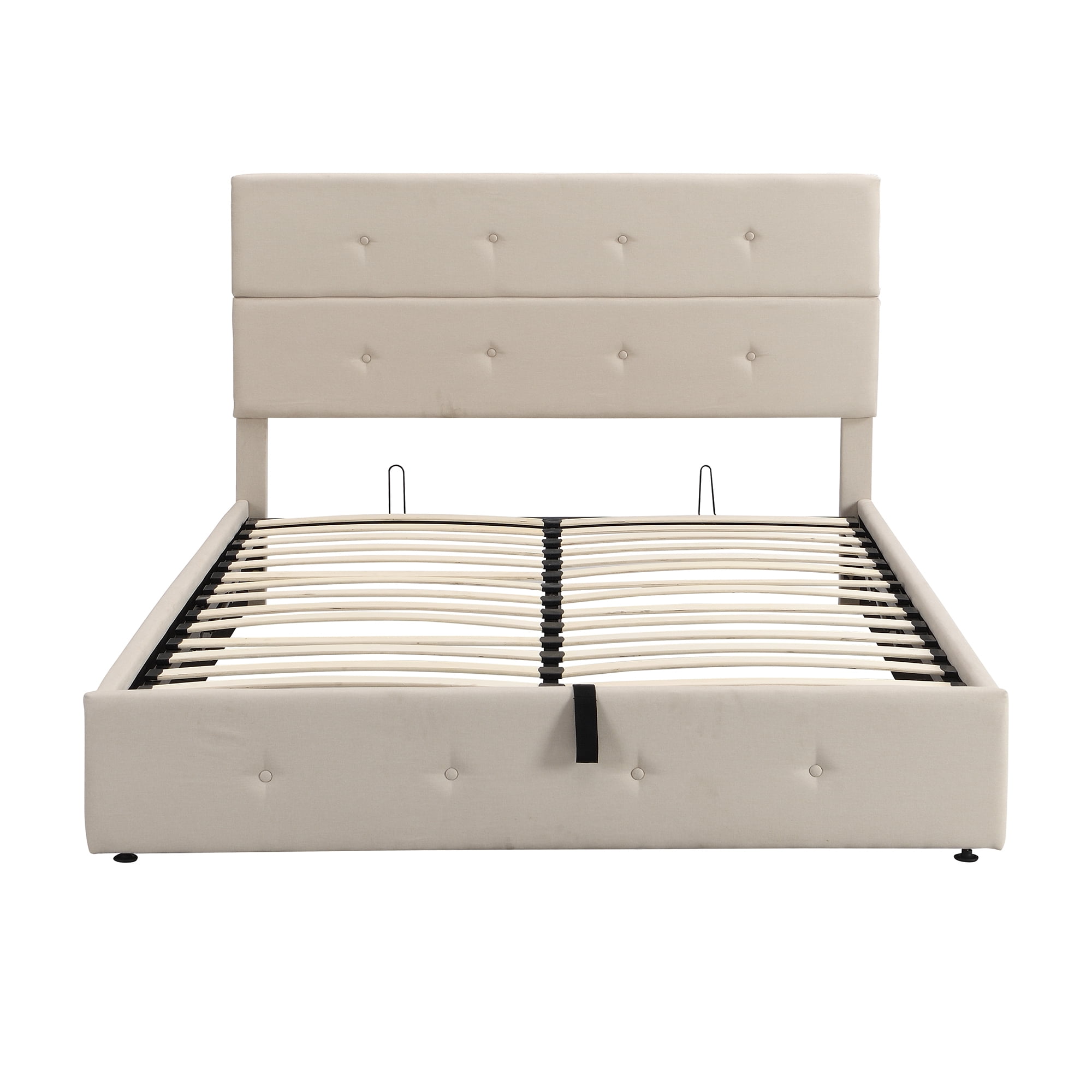 Upholstered Full Size Platform Bed With Underneath Storage Bed For ...