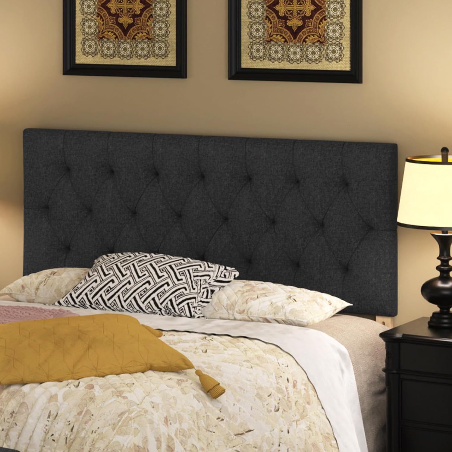 Upholstered Headboard Full Wall Mounted Headboard for Adjustable Bed ...