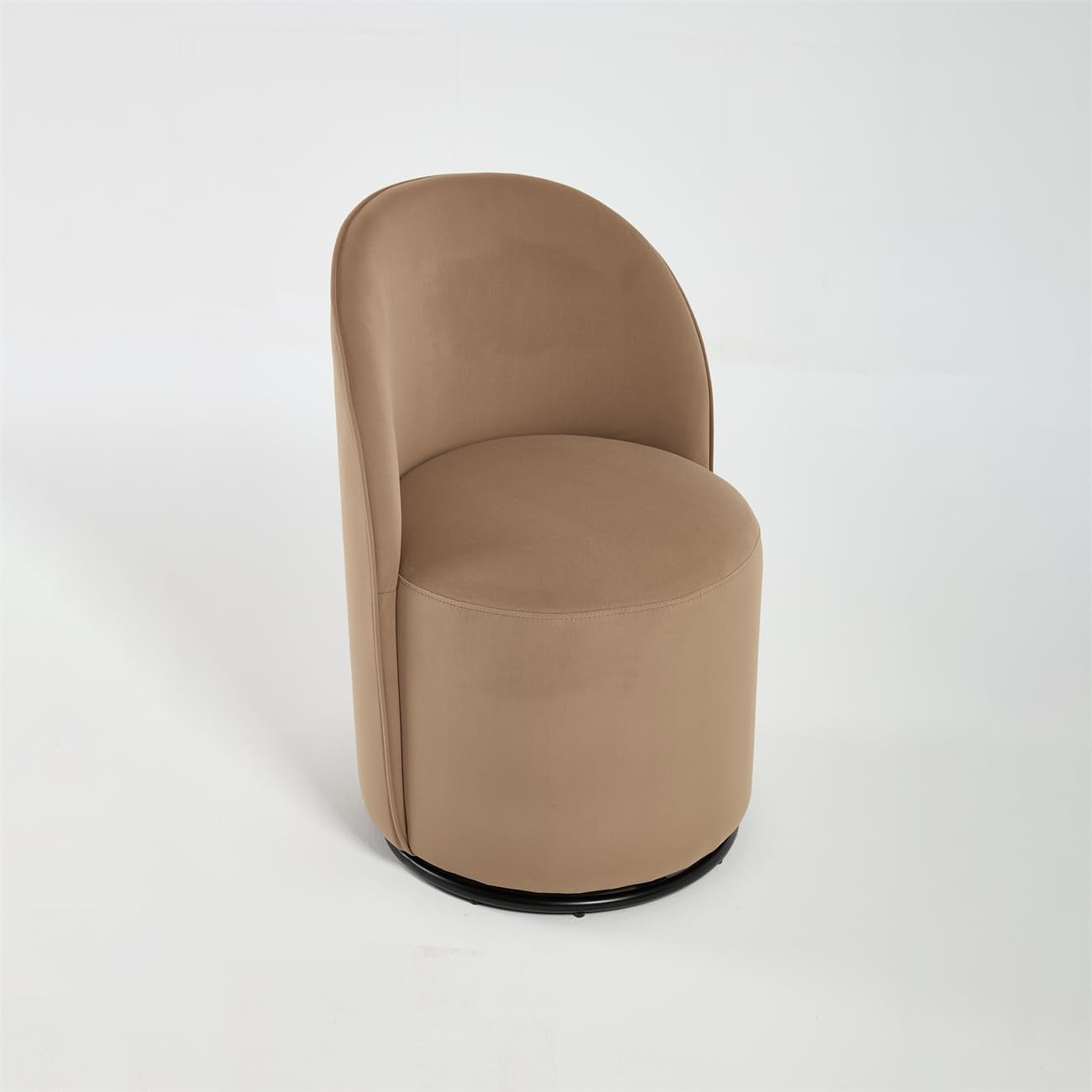 Upholstered Kitchen & Dining Room Barrel Chair, Mid Century Modern ...