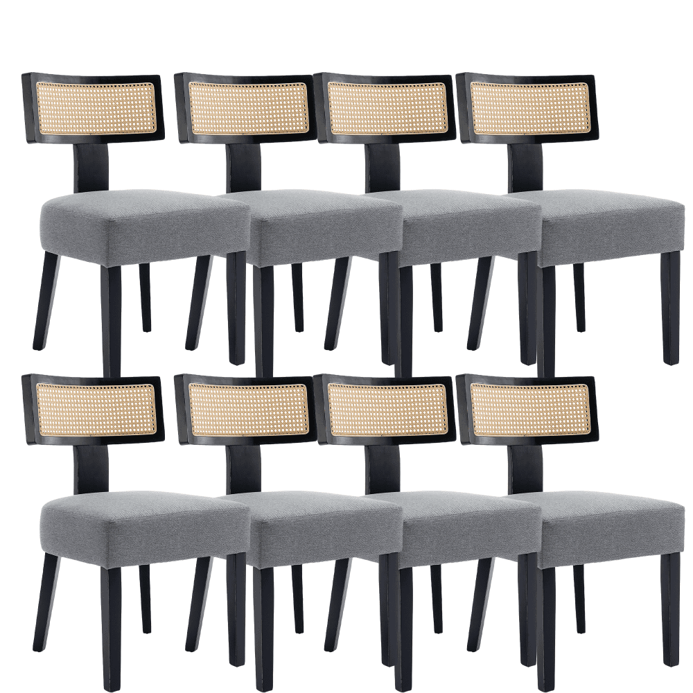 Upholstered Modern Lounge Chair with Solid Wood Legs, Dining Room ...