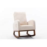 Ouyessir Nursery Rocking Chair, Modern Comfy Upholstered Accent Chair ...