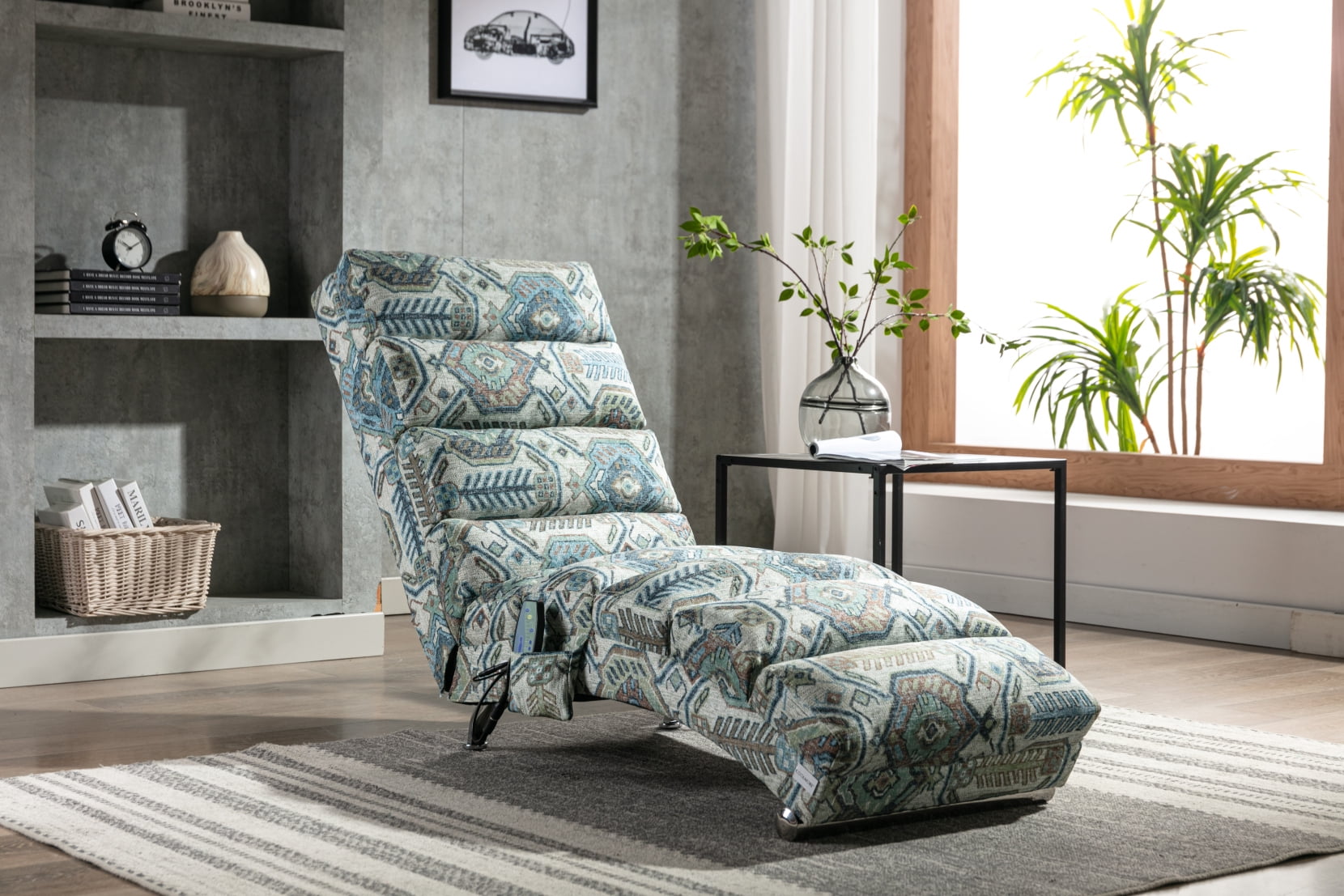 Upholstered Sleeper Chair with Metal Frame and Ergonomic High Back ...