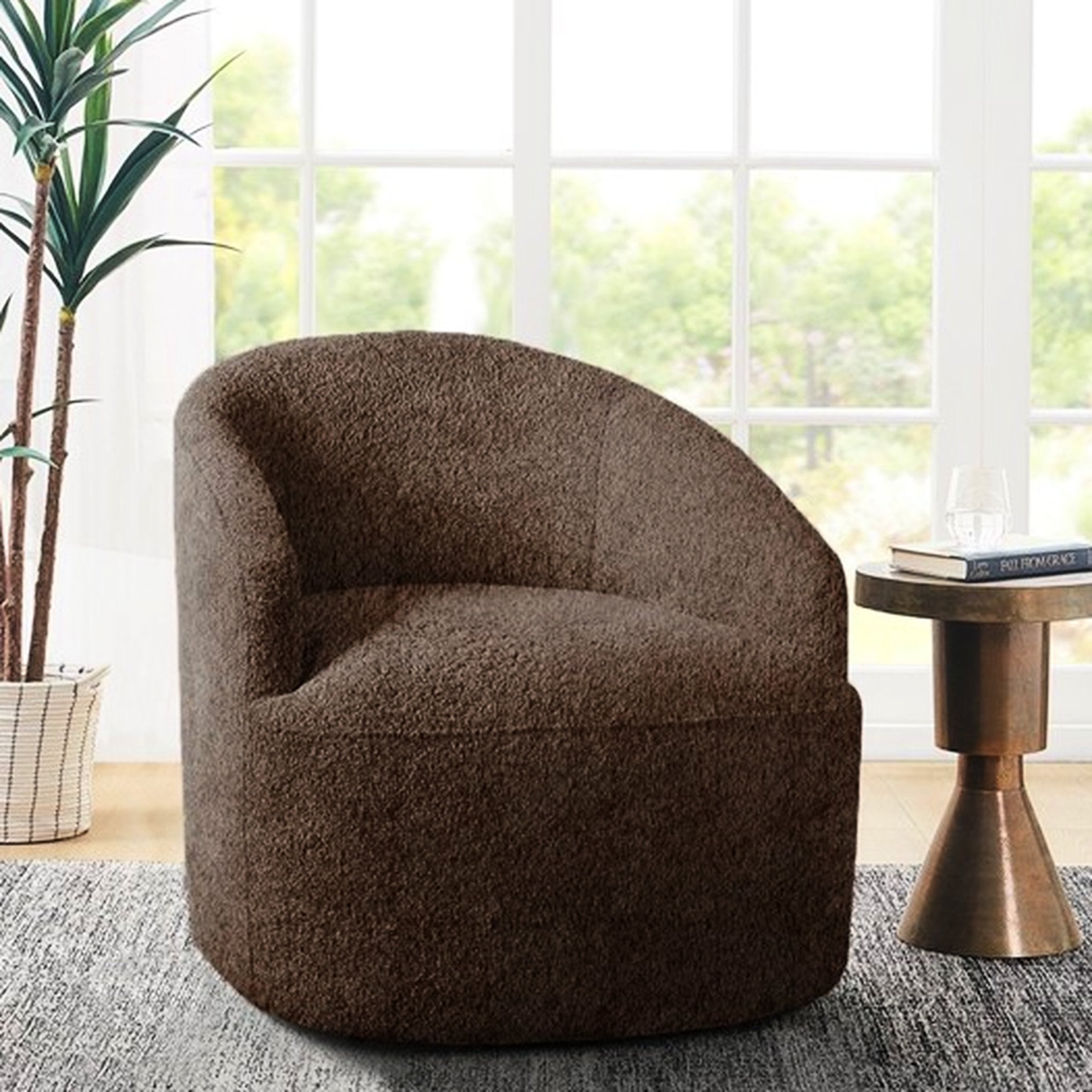 Upholstered Swivel Chair with 360 Rotation | Perfect for Bars and ...
