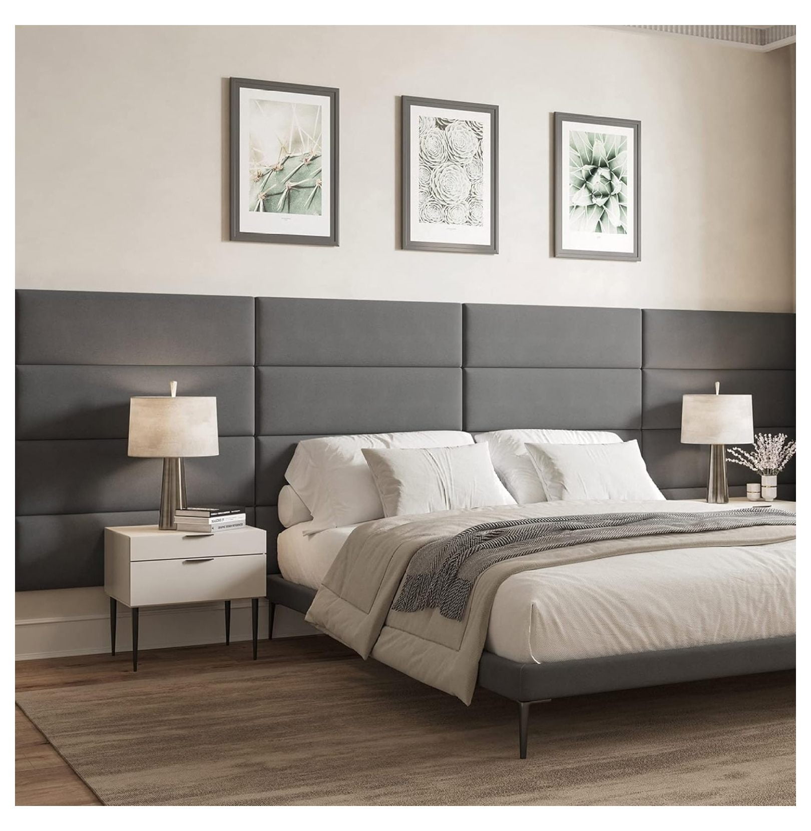 Upholstered Wall Panels, Twin, Single, or Queen Size Wall Mounted ...