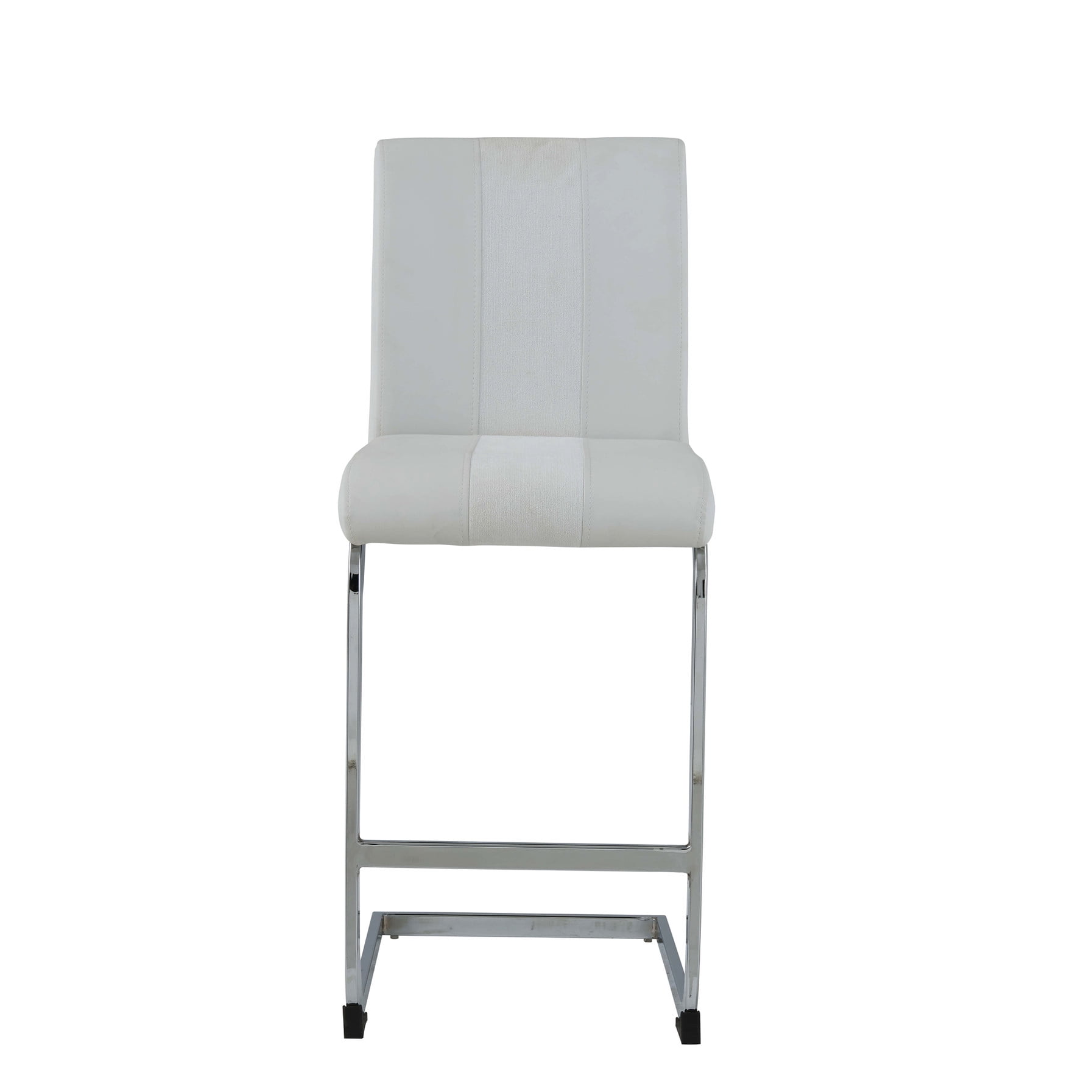 Solid pattern upholstery / Dining room setting / Four bar stools ...