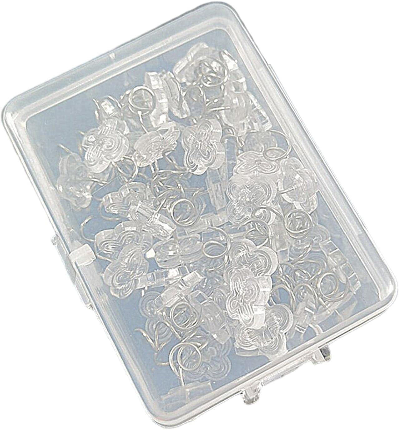 Upholstery Bed Skirt Pins Fixes Holding Fastener Clear Heads Twist Pins ...