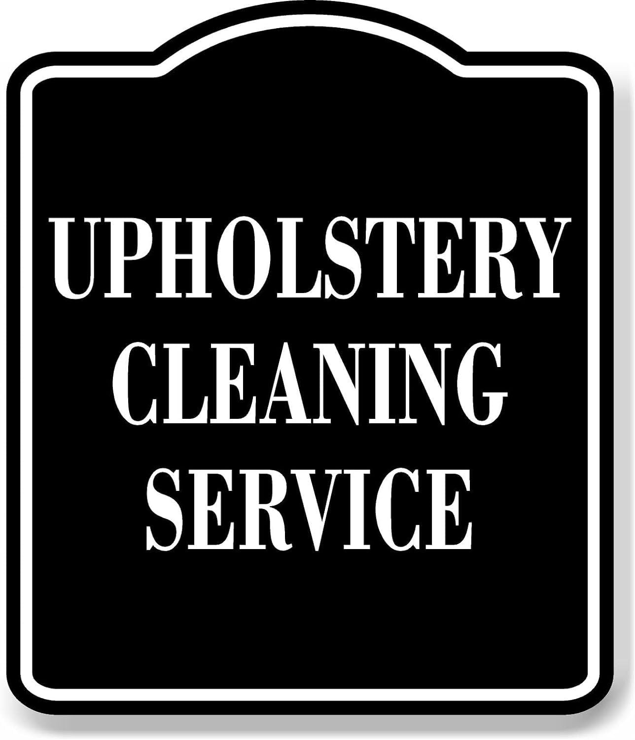 Upholstery Cleaning Service BLACK Aluminum Composite Sign, 20"x24 ...