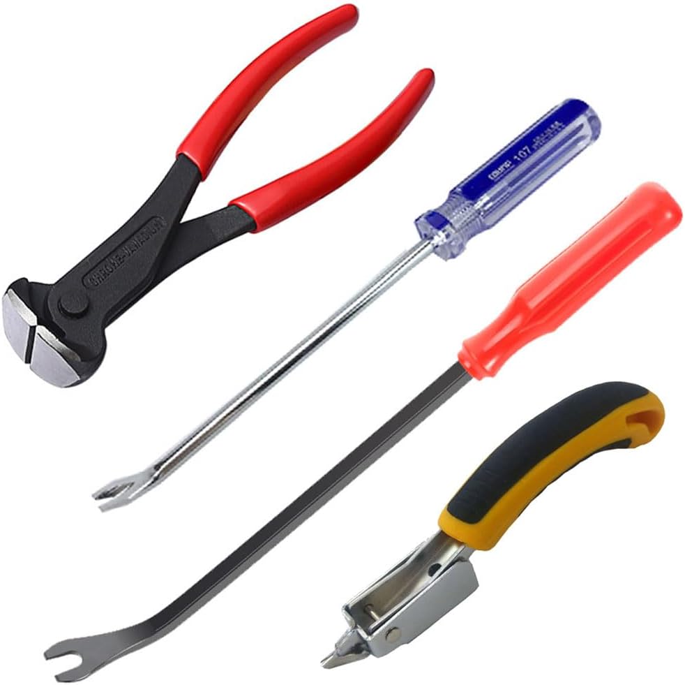 Upholstery and Construction Staple Remover Tools Set Including Cutting ...