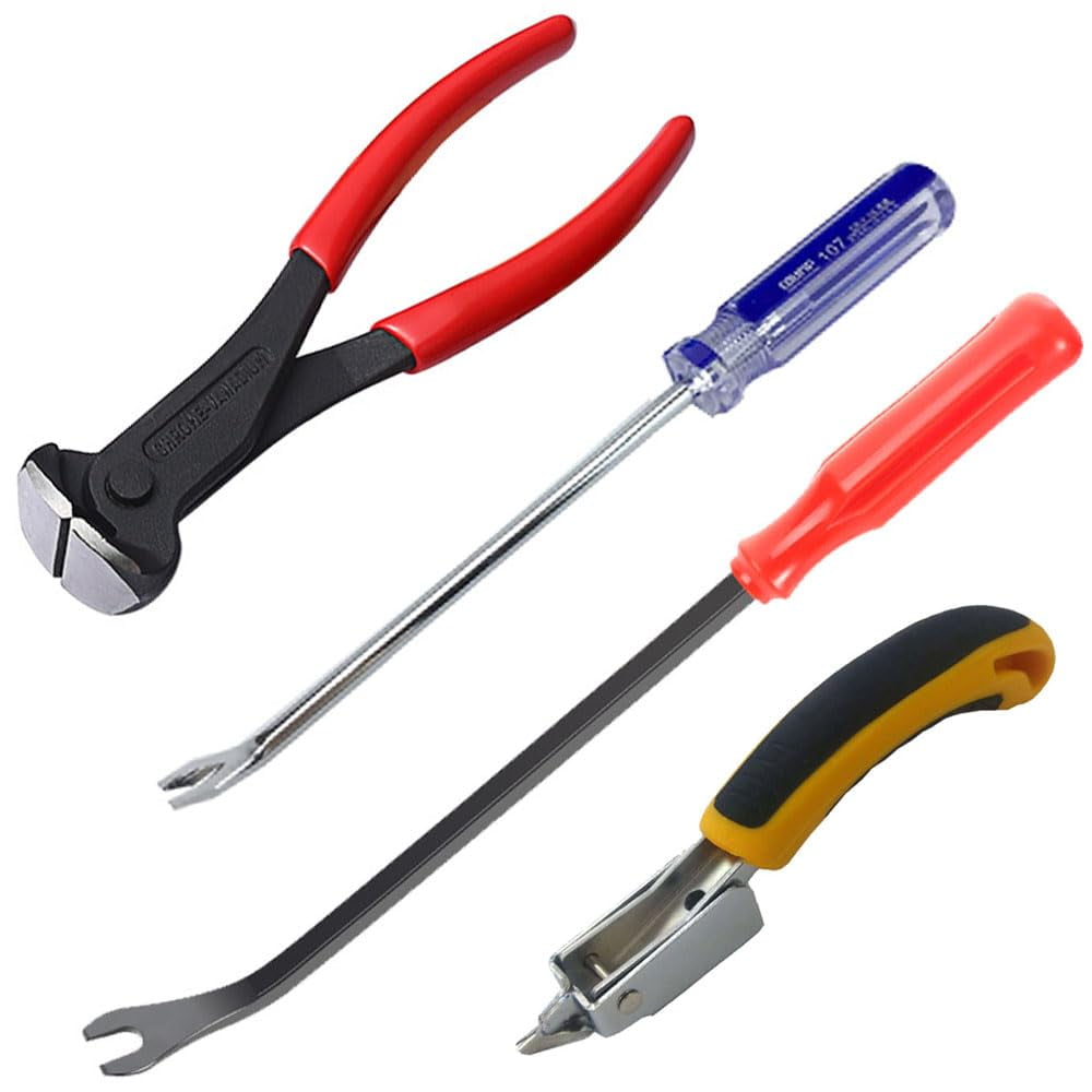 Upholstery and Construction Staple Remover Tools Set Including Cutting ...