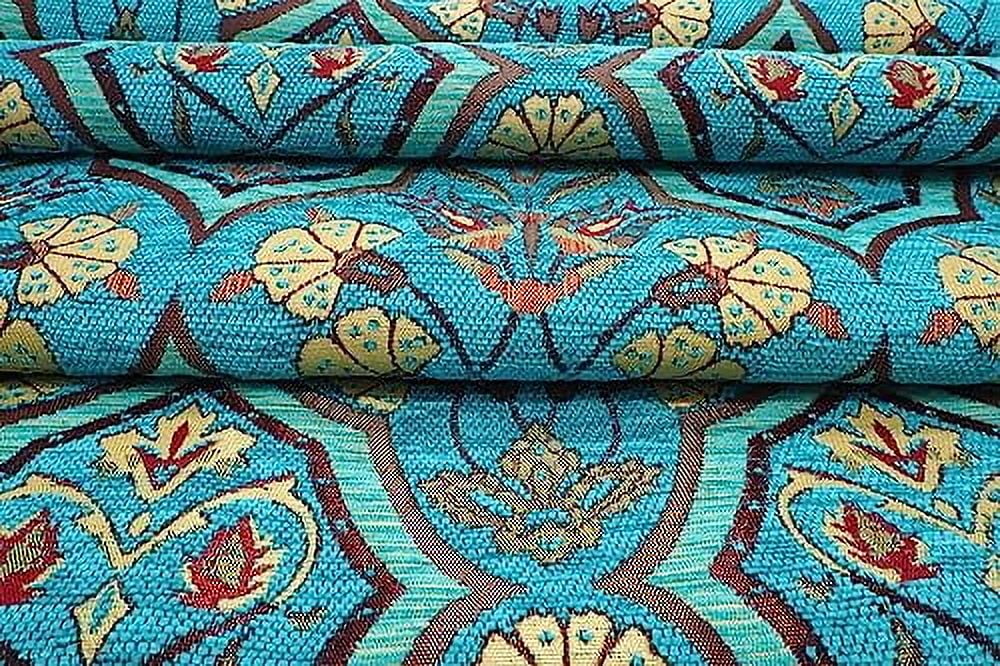 Upholstery Fabric,Turkish Fabric by The Meter, by The Yard, Turquoise ...