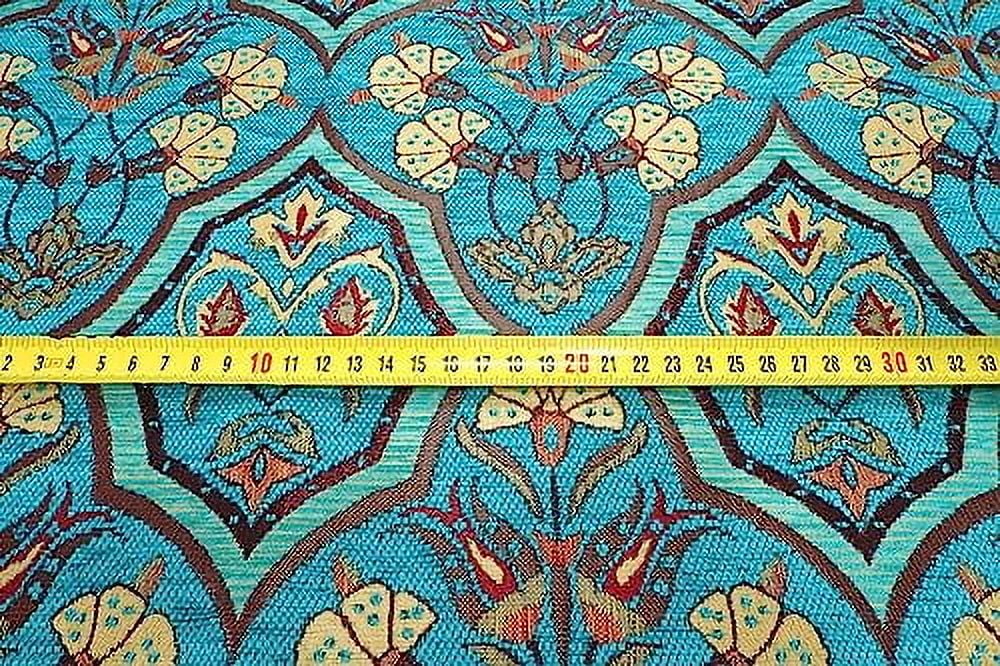 Upholstery Fabric,Turkish Fabric by The Meter, by The Yard, Turquoise ...