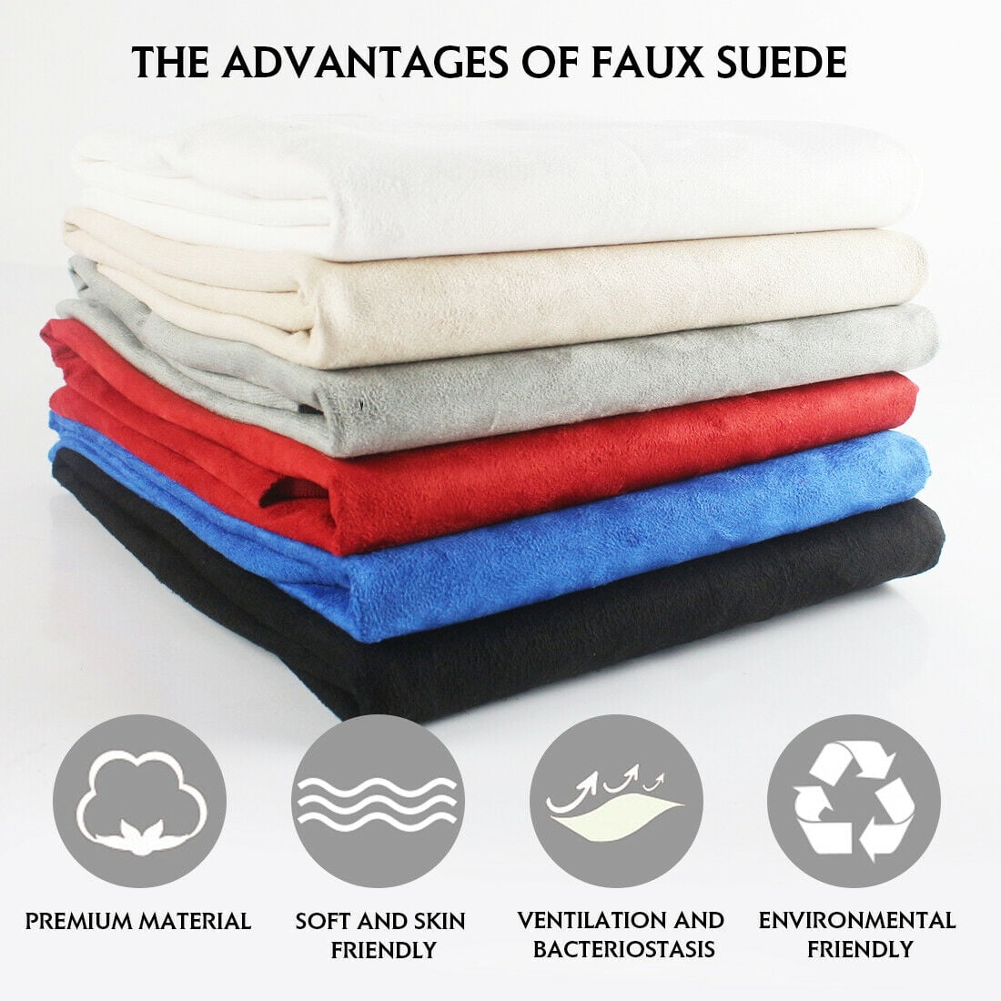 Upholstery Microsuede Suede Fabric Polyester Drapery/Car/Furniture 60"W ...