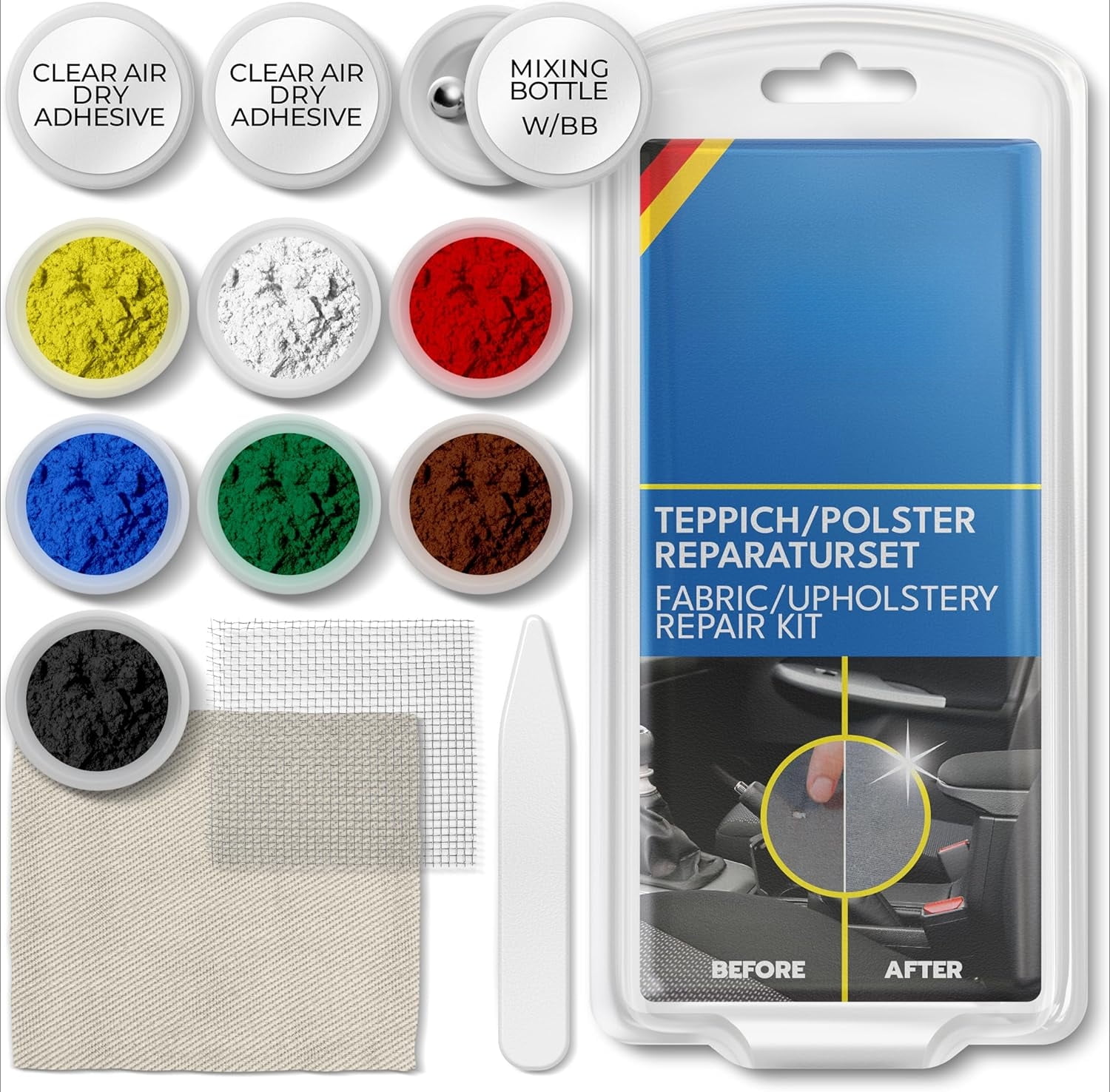 Upholstery Repair Kit - Car Seat Repair Kit Fabric - Fabric Repair Kit ...