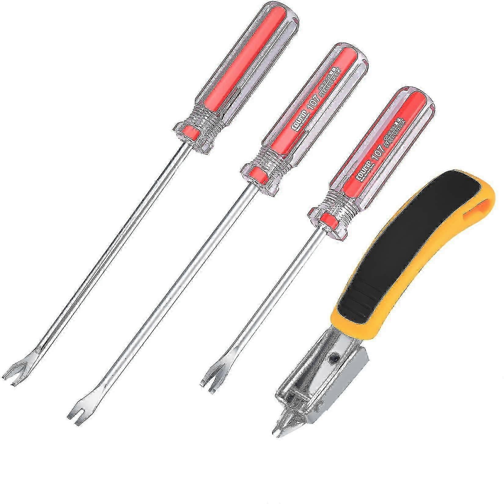 Upholstery Staple Remover And Tack Lifter Tool Set, Heavy Duty Nail ...