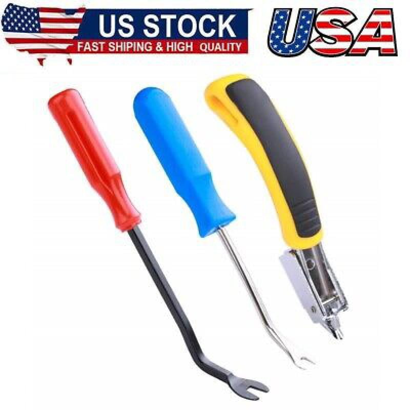 Upholstery and Construction Staple Remover with Tack Puller Tool, Nail ...