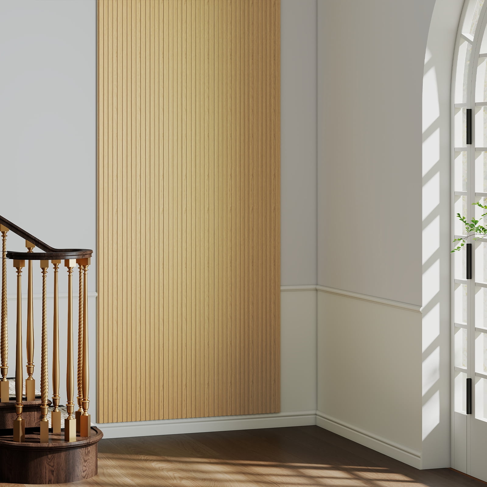 Upick WPC Slat Wall Panels, 8 Pack 94 x 6.57 in 3D Wood Wall Panels ...