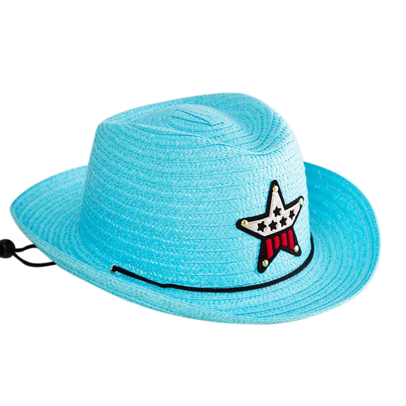 Upioiwer Cowgirl Hat Kids Toddler Ball Cap Summer Sun Straw 6 Colours ...