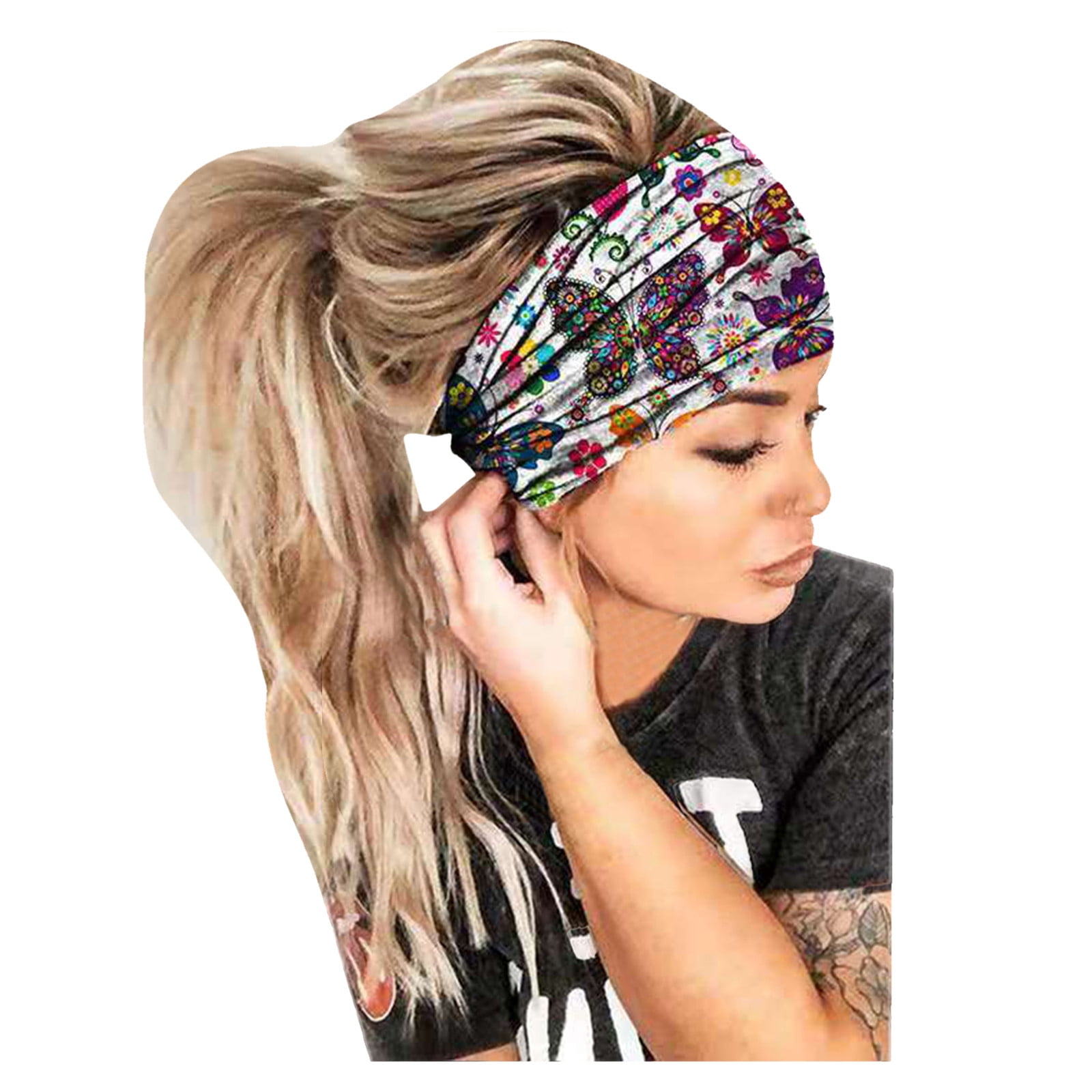 Upioiwer Shystie Sleep Hair Wrap Handkerchief Headband Women Bandana ...
