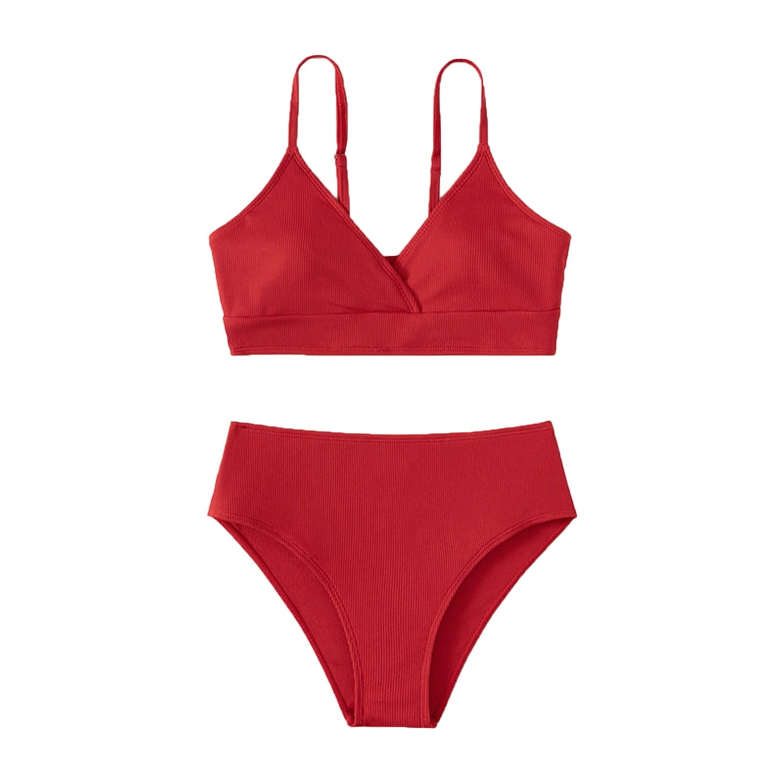 Upioiwer Toddler Girl 2 Piece Neon Two Piece Set Swimsuit Sport Solid ...