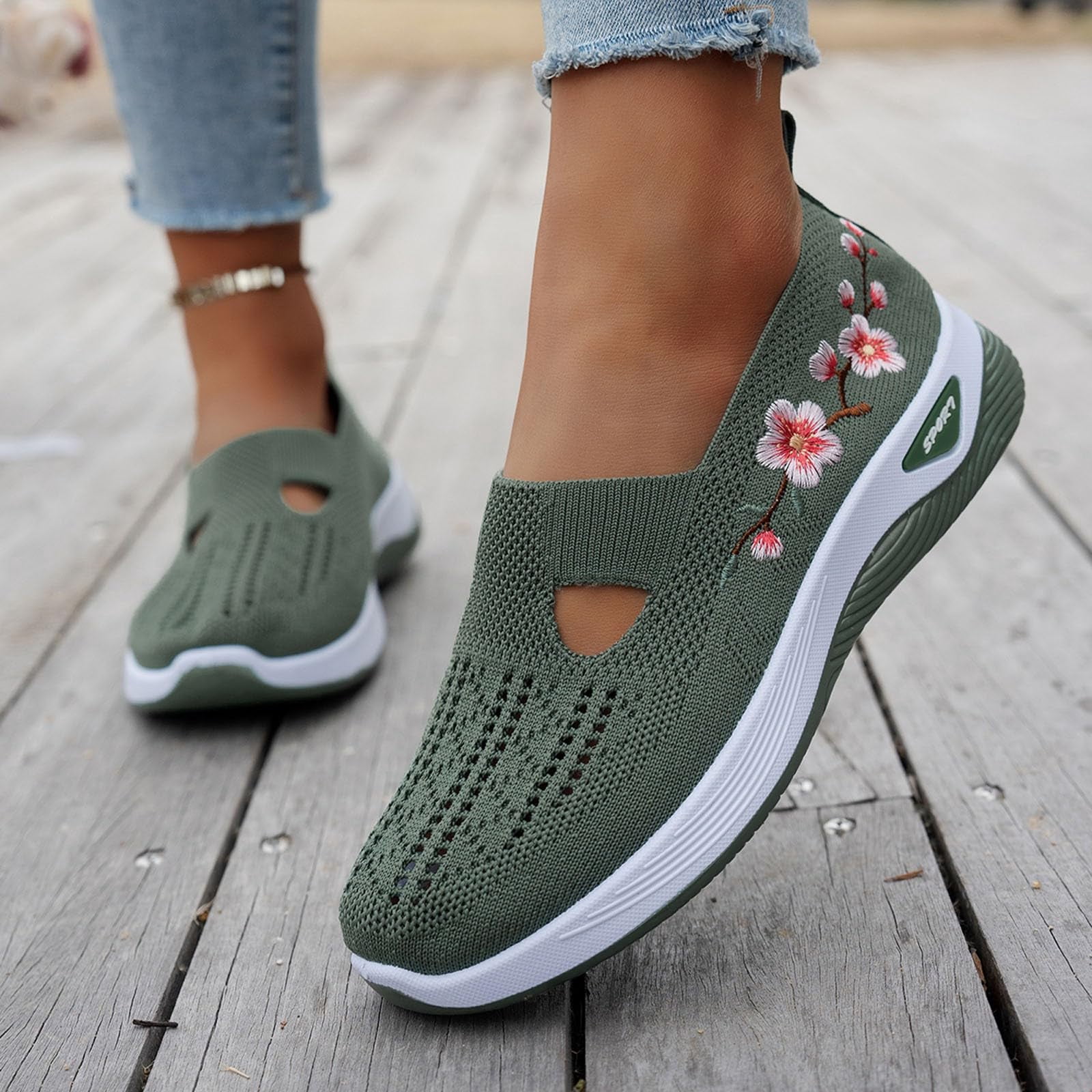 Uplift Shoes for Women, Orthopedic Walking Shoes, Woven Hollow ...